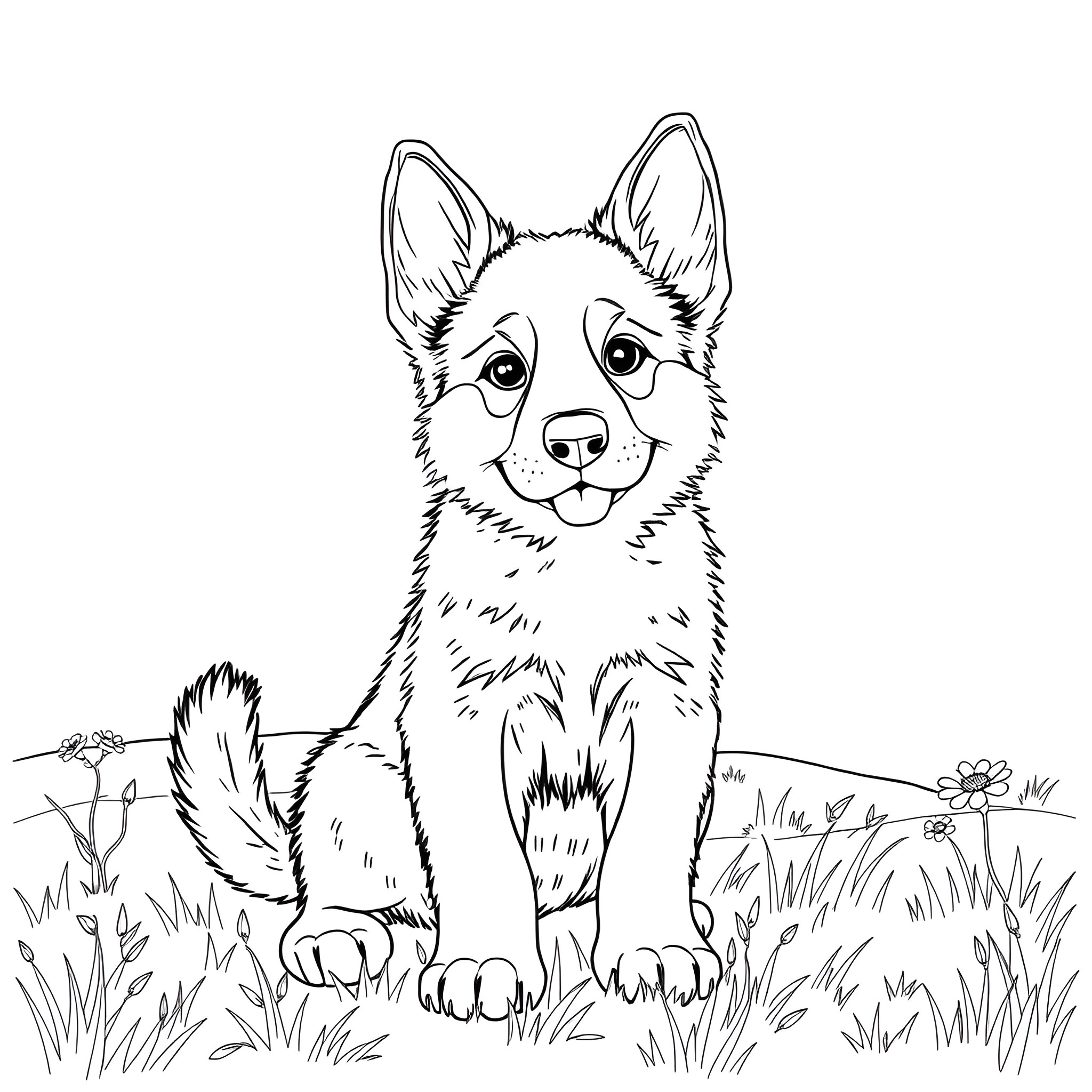 12 Best German Shepherd Coloring Pages (Free Printable PDFs)