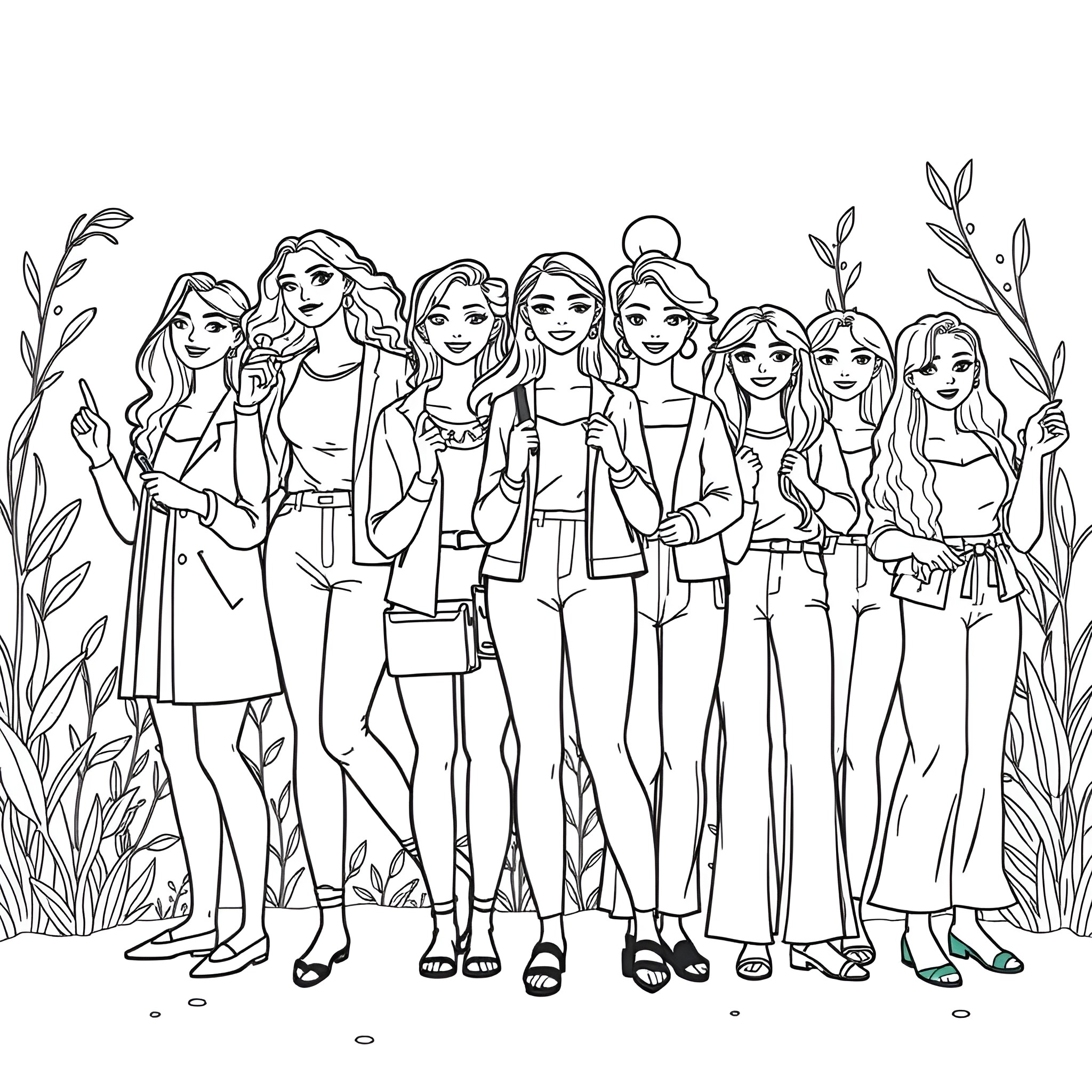 520 Best Woman Coloring Pages (Free Printable PDFs)