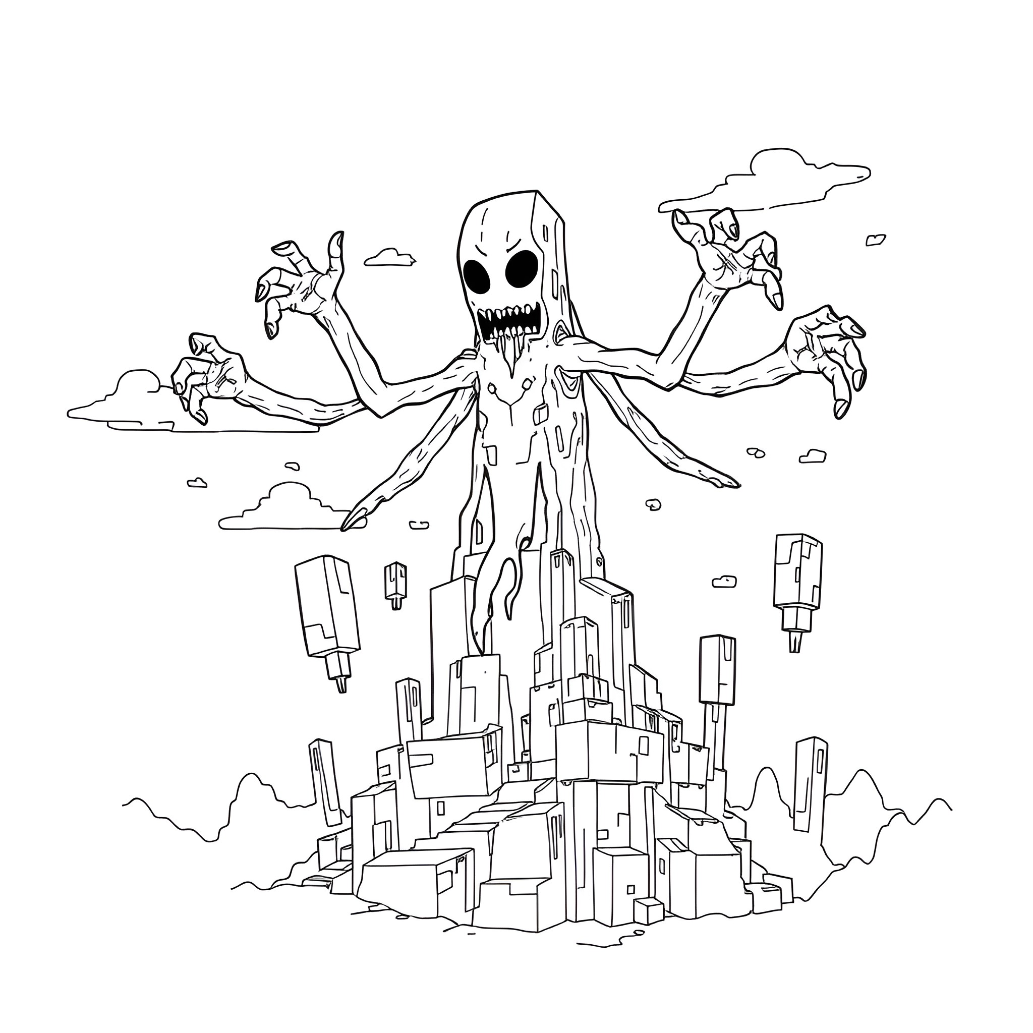 Best Enderman Coloring Pages (Free Printable PDF)