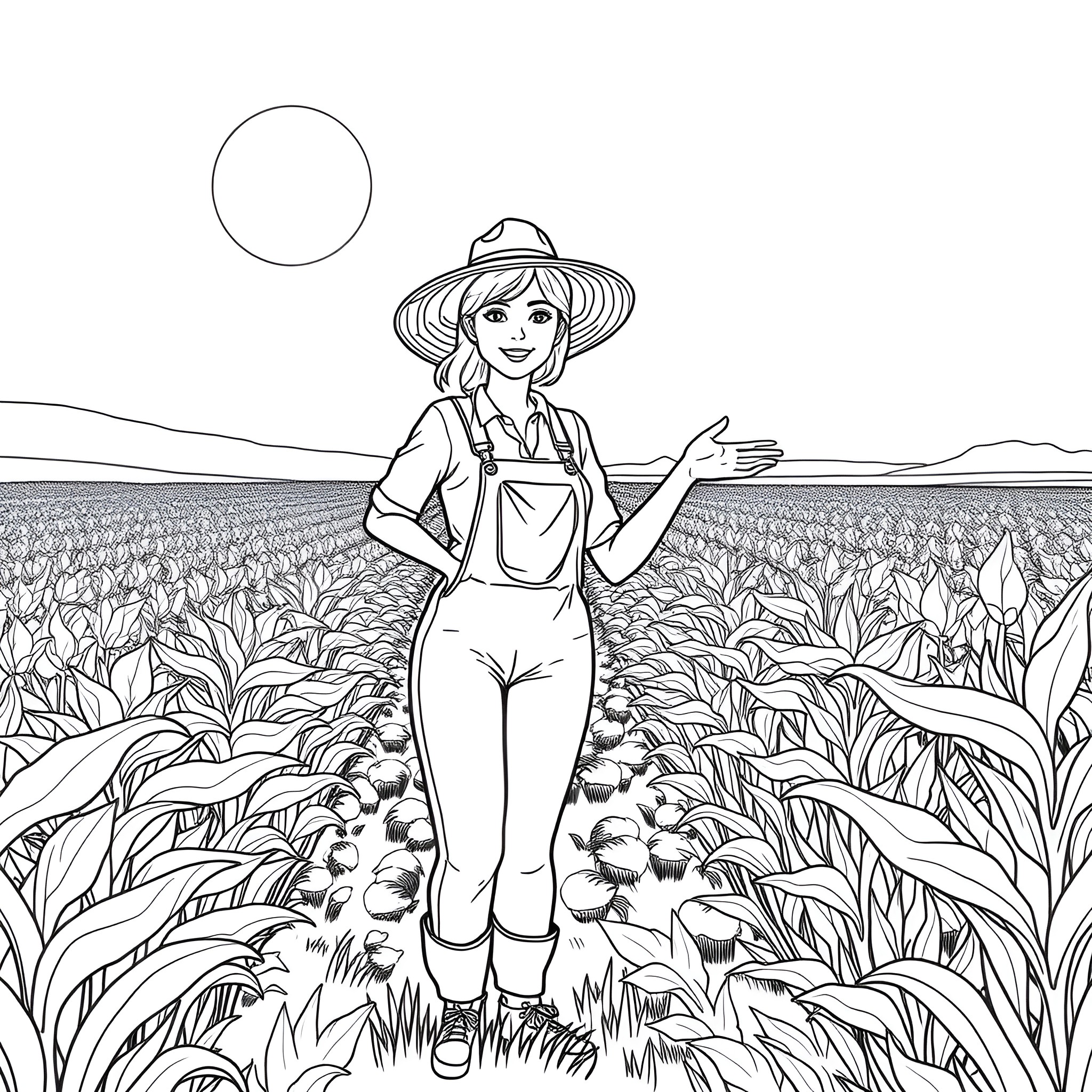 Best Farmer Coloring Pages (Free Printable PDF)