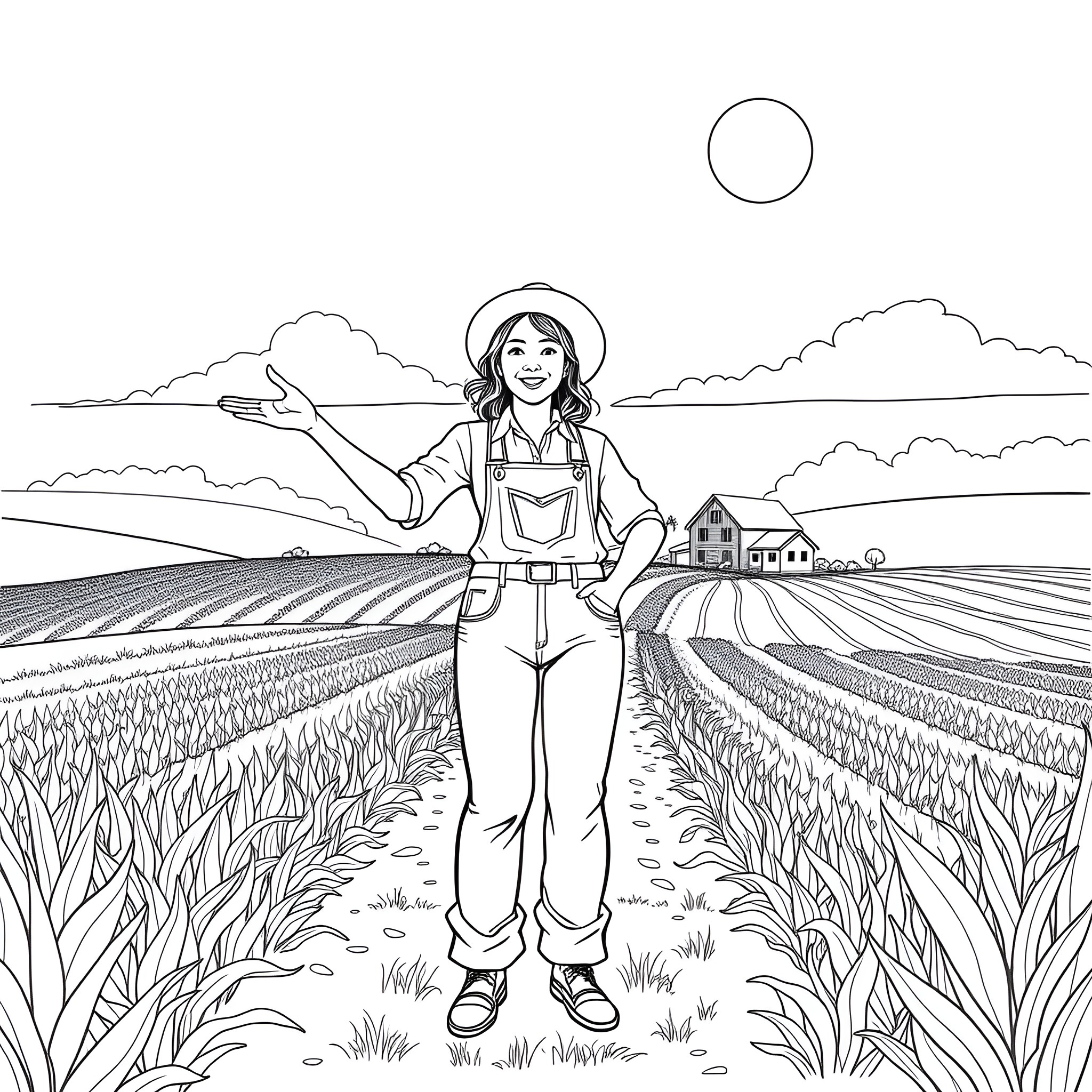 Best Farmer Coloring Pages (Free Printable PDF)