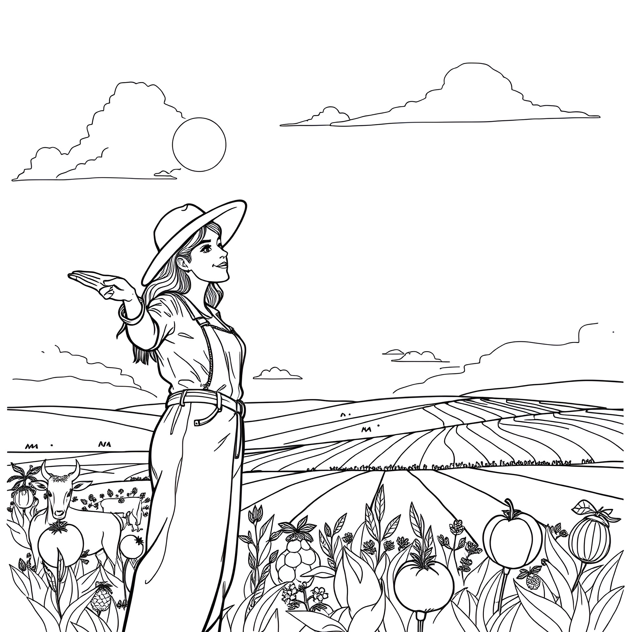 Best Farmer Coloring Pages (Free Printable PDF)