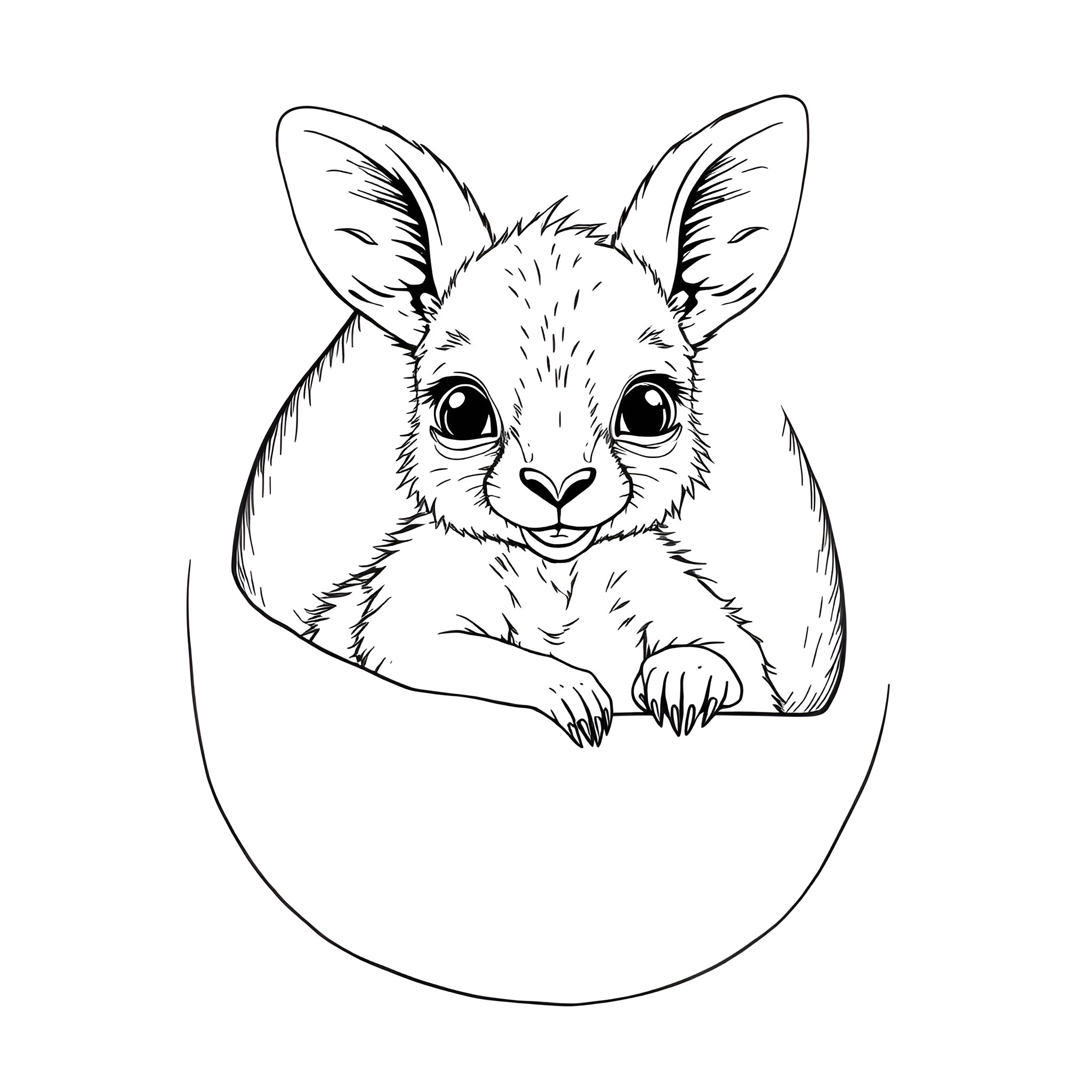 23 Best Baby Kangaroo Coloring Pages (Free Printable PDFs)