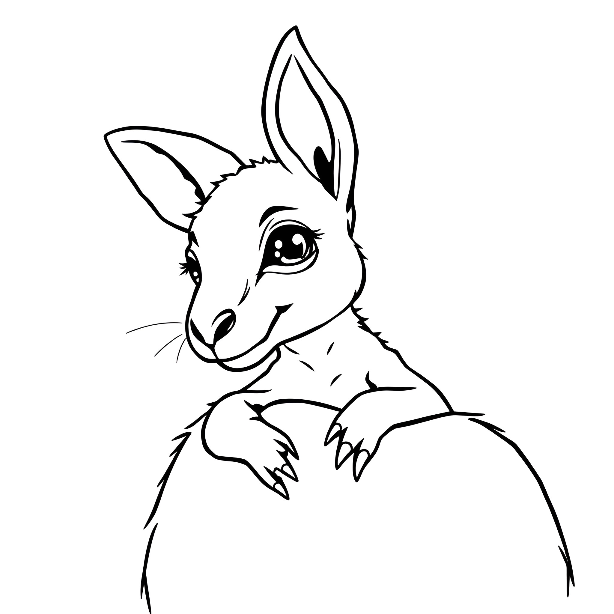 23 Best Baby Kangaroo Coloring Pages (Free Printable PDFs)