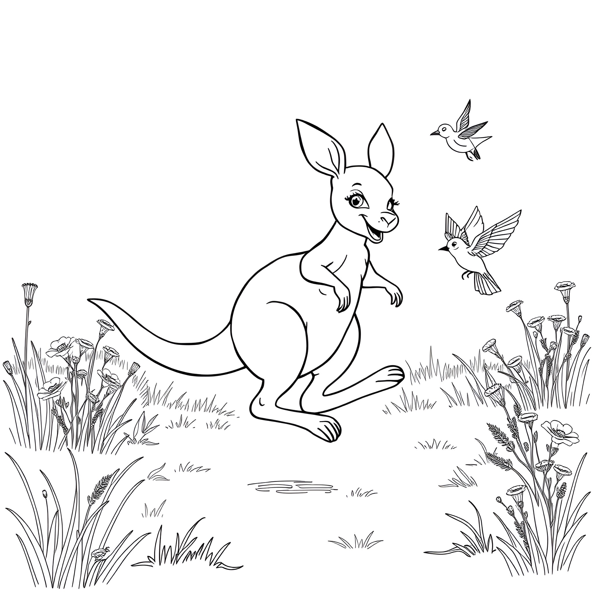 35 Best Kangaroo Coloring Pages (Free Printable PDFs)
