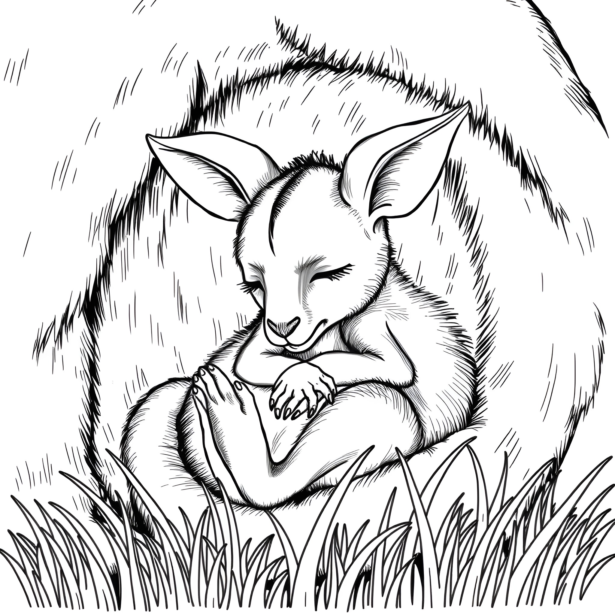 Best Baby Kangaroo Coloring Pages (Free Printable PDF)