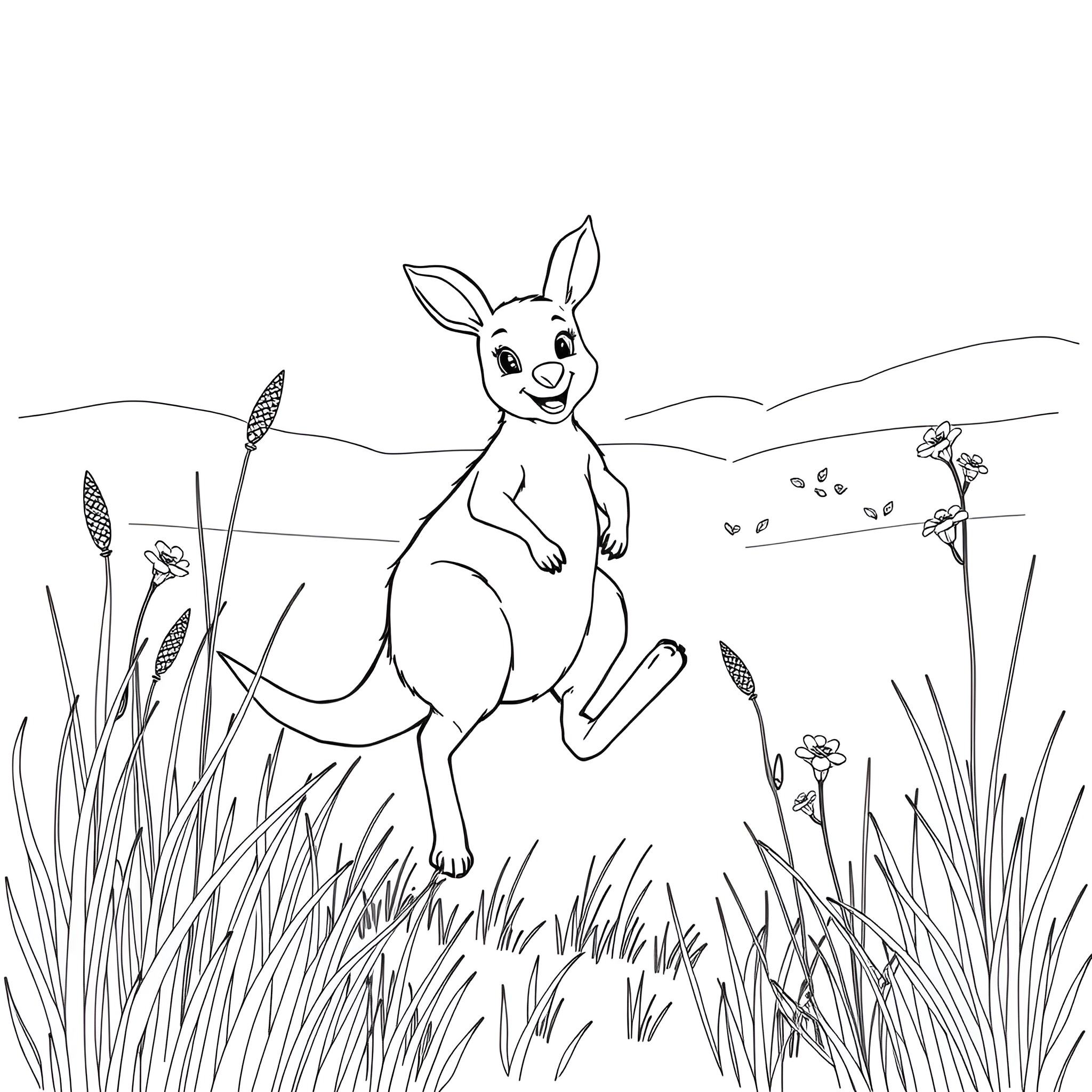 23 Best Baby Kangaroo Coloring Pages (Free Printable PDFs)
