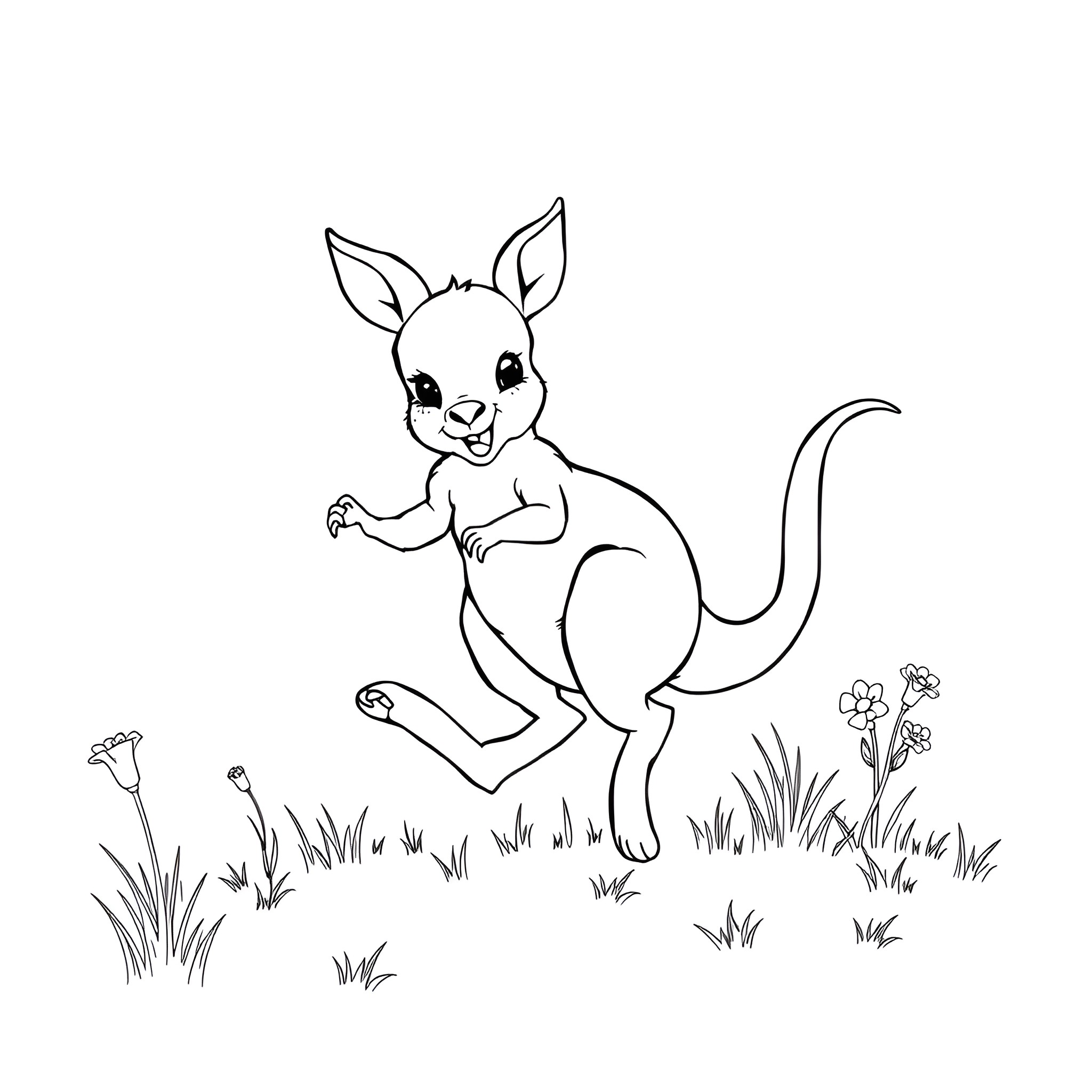 23 Best Baby Kangaroo Coloring Pages (Free Printable PDFs)