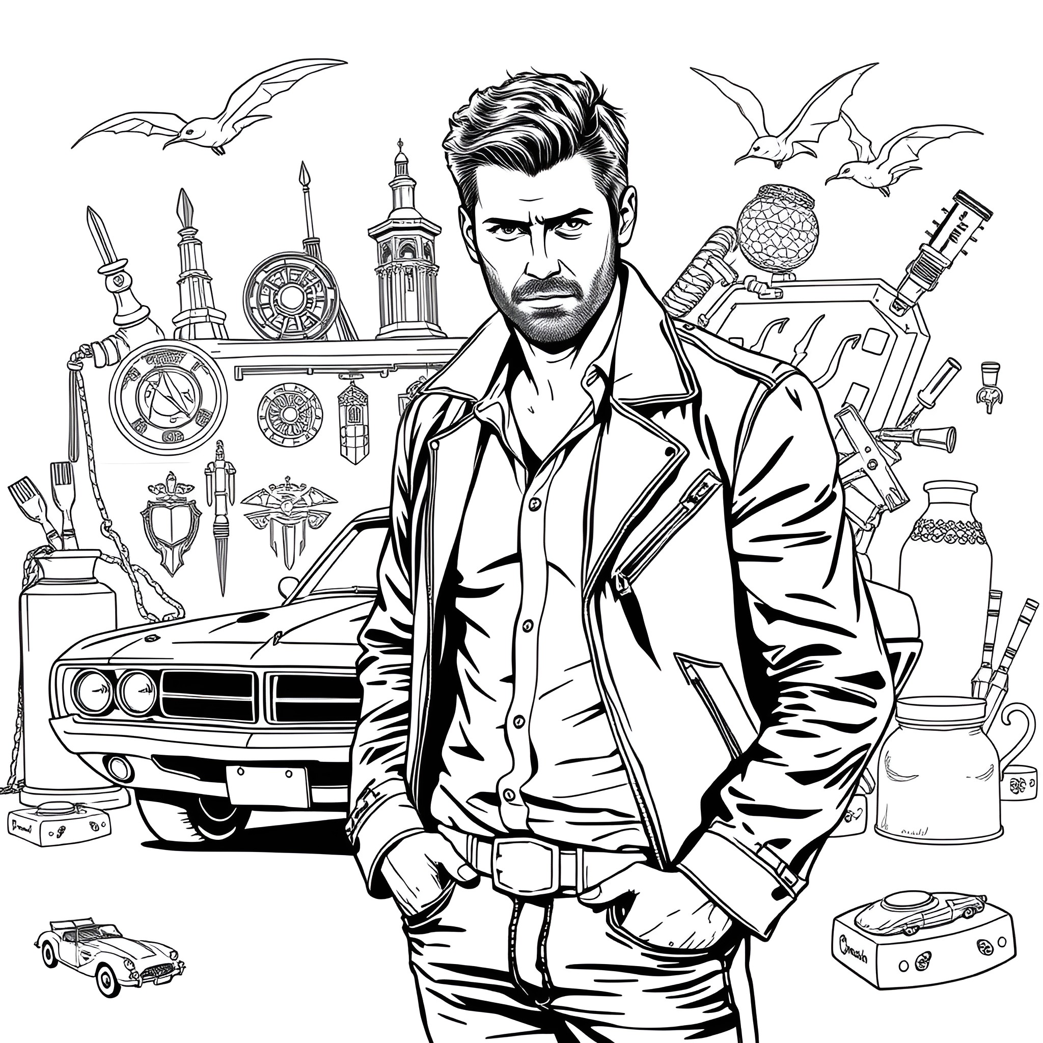 Best Dean Winchester Coloring Pages (Free Printable PDF)