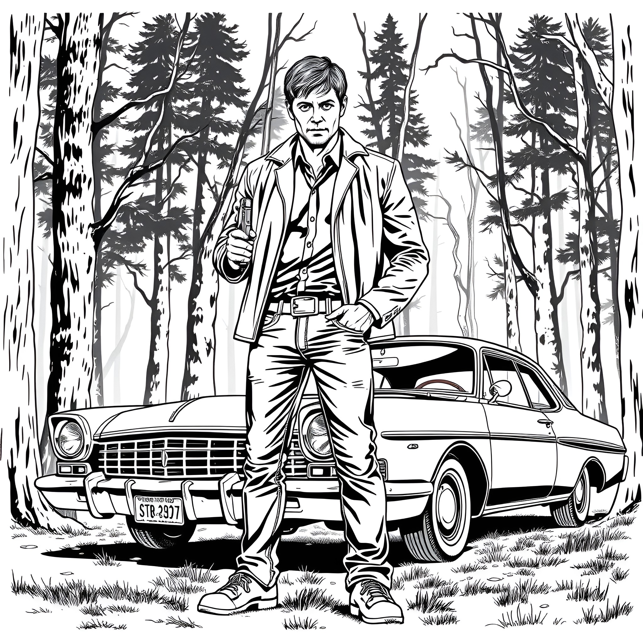 Best Dean Winchester Coloring Pages (Free Printable PDF)