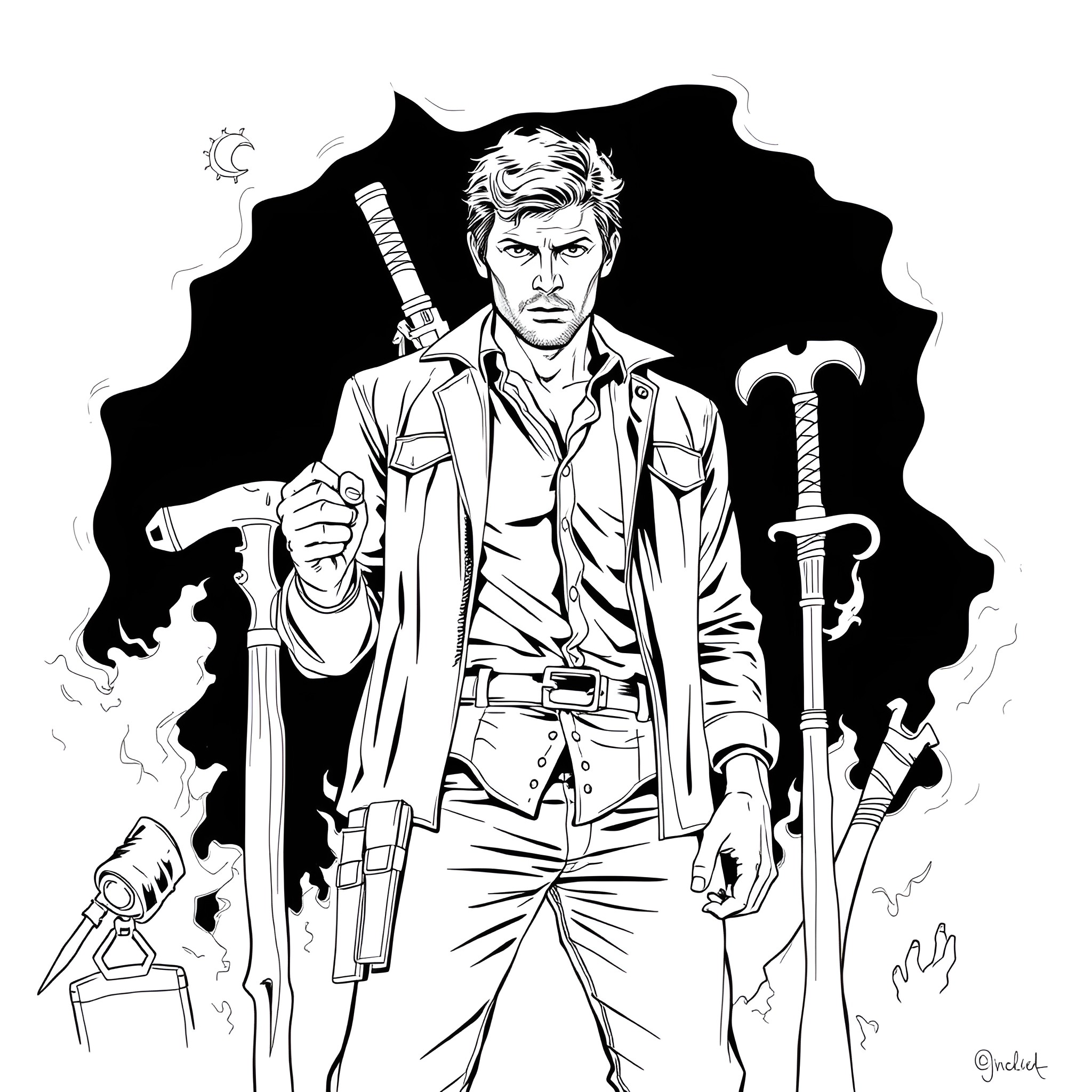 Best Dean Winchester Coloring Pages (Free Printable PDF)