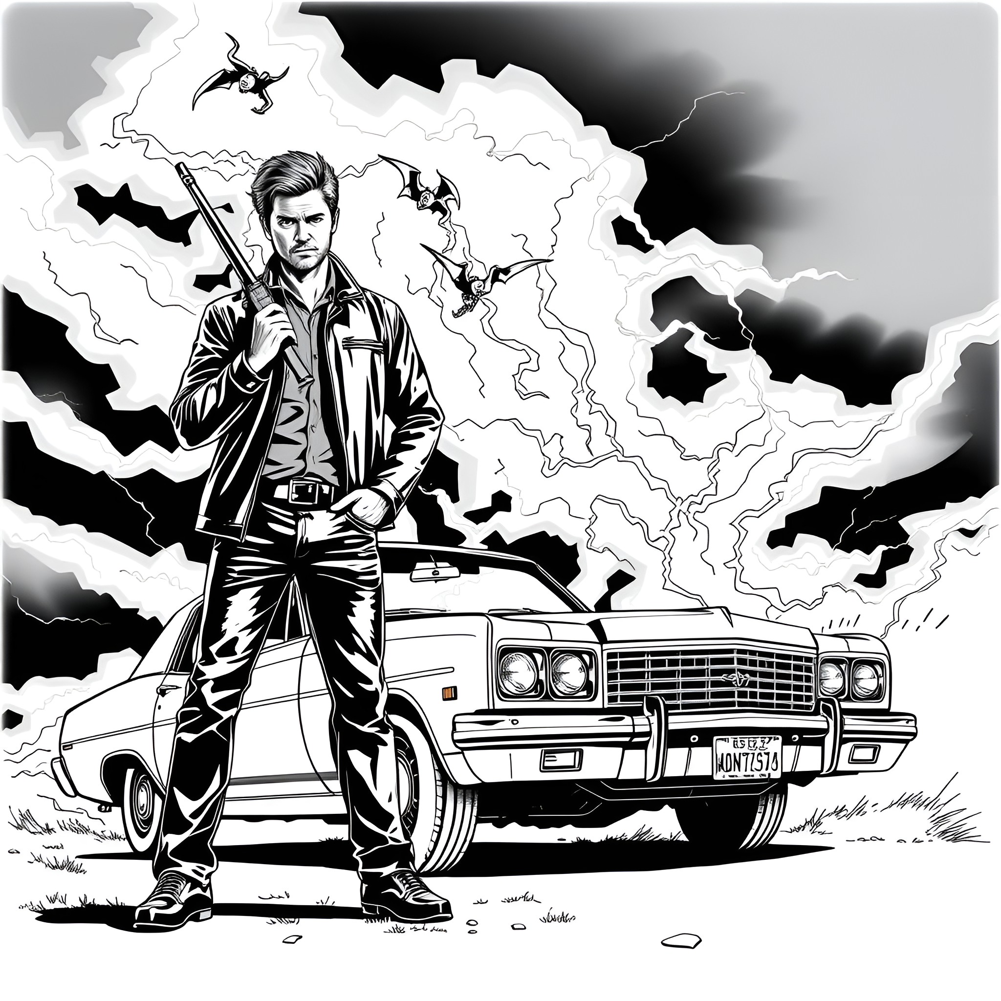 Best Dean Winchester Coloring Pages (Free Printable PDF)