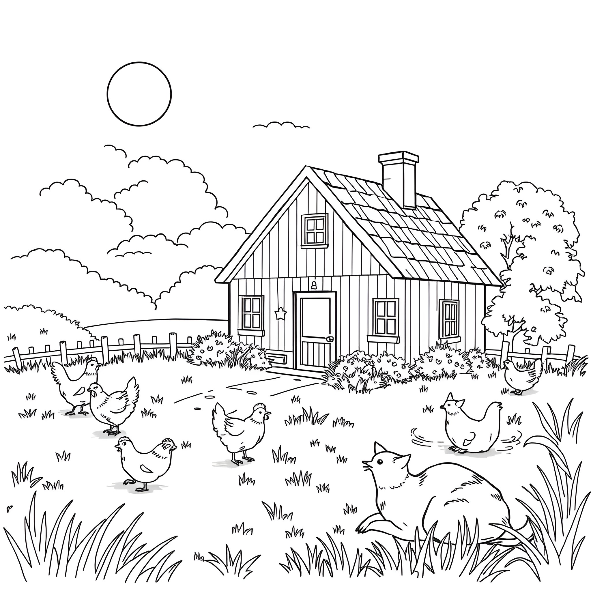 Best Farmhouse Coloring Pages (Free Printable PDF)