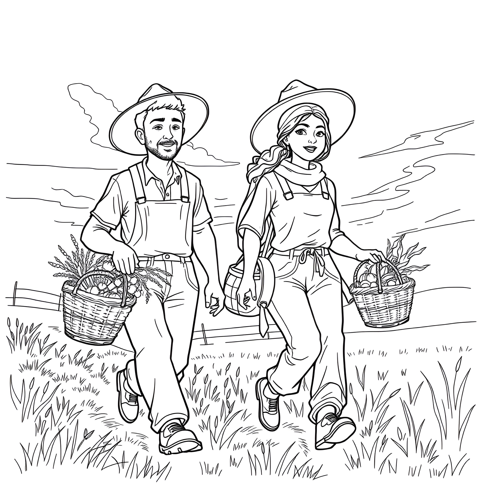 Best Farmer Coloring Pages (Free Printable PDF)