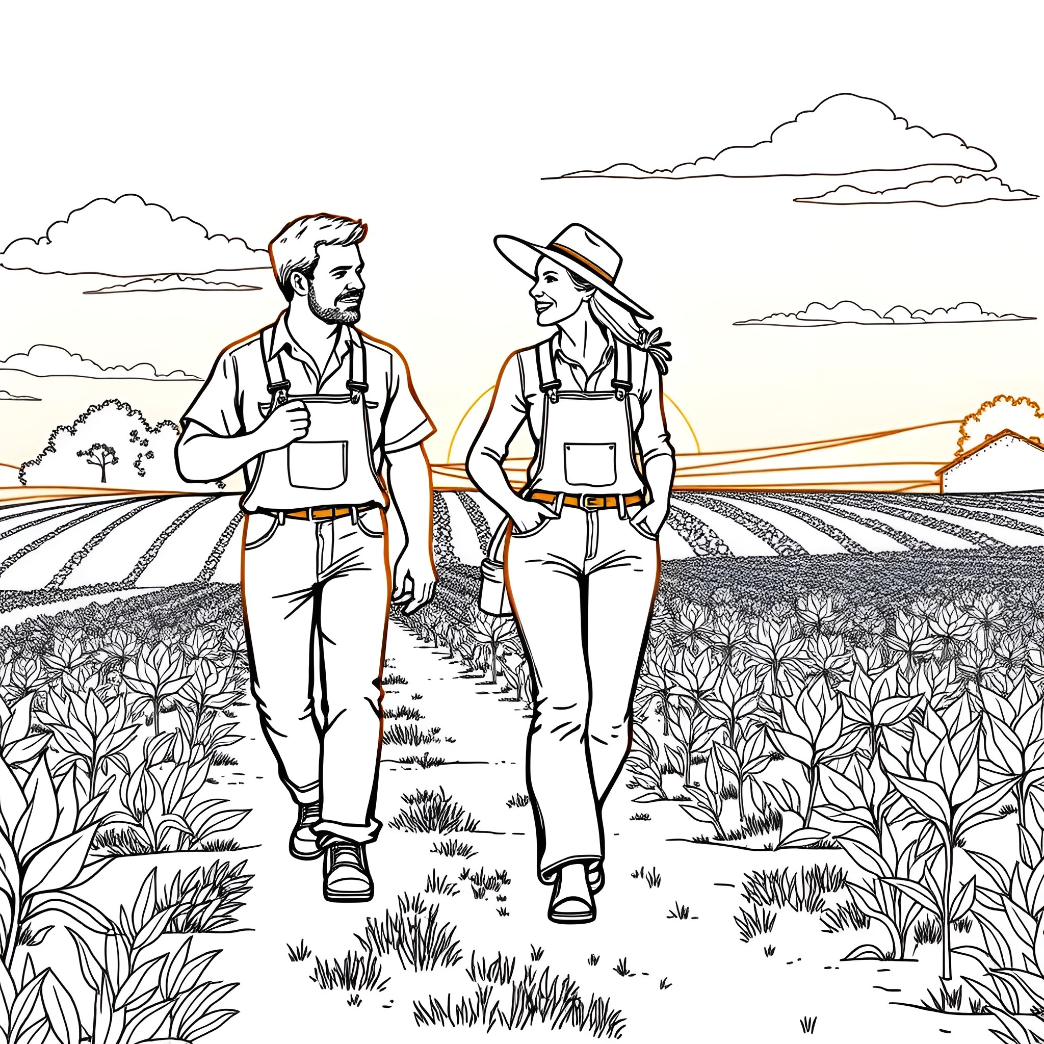 Best Farmer Coloring Pages (Free Printable PDF)