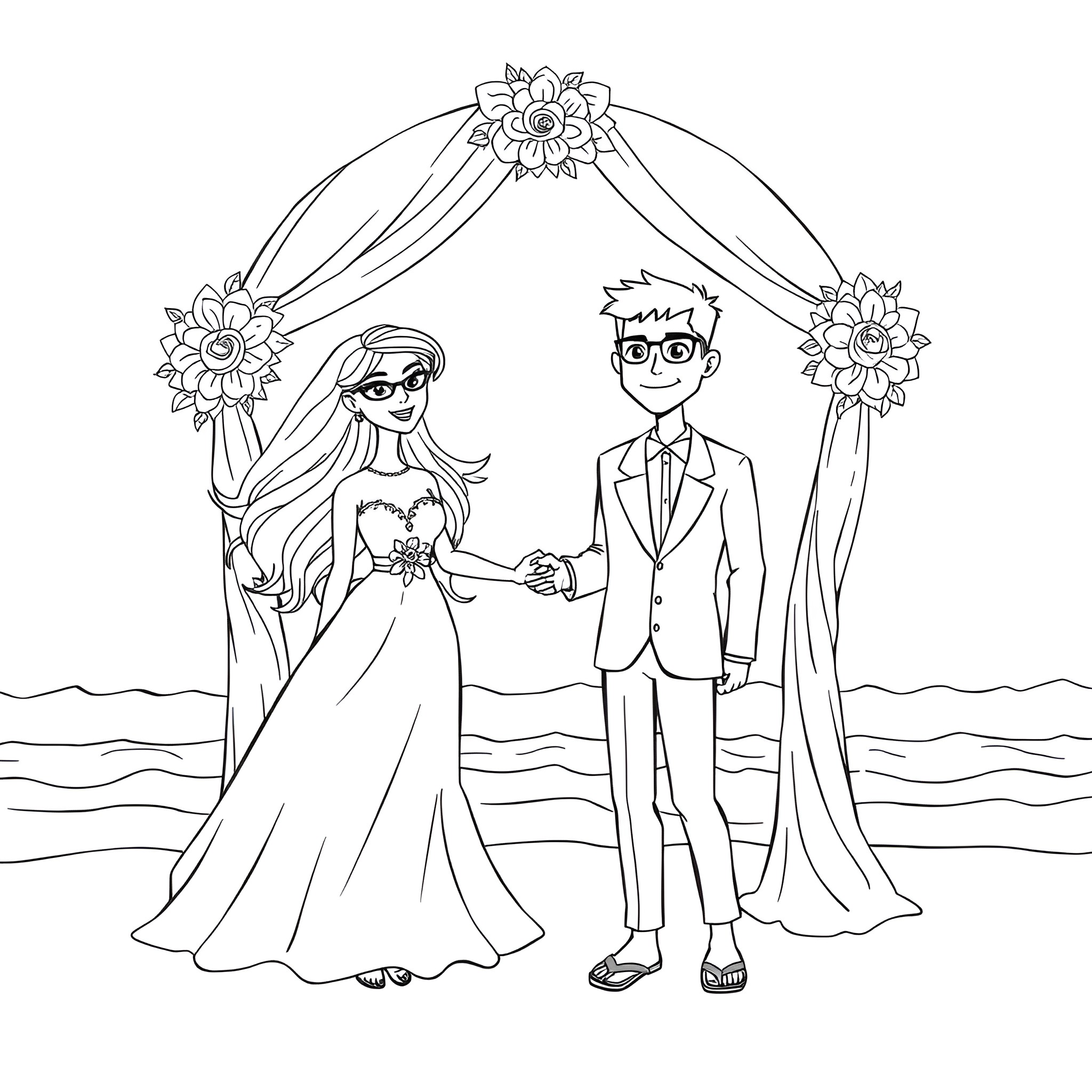 Best Wedding Coloring Pages (Free Printable PDF)