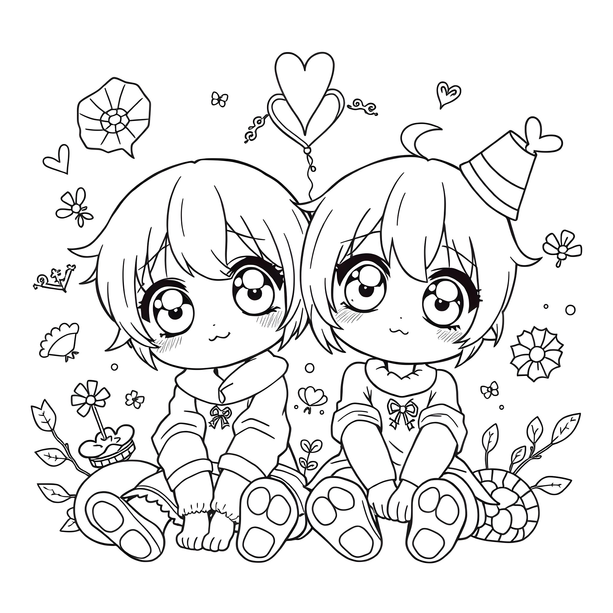 Best Manga Coloring Pages (Free Printable PDF)