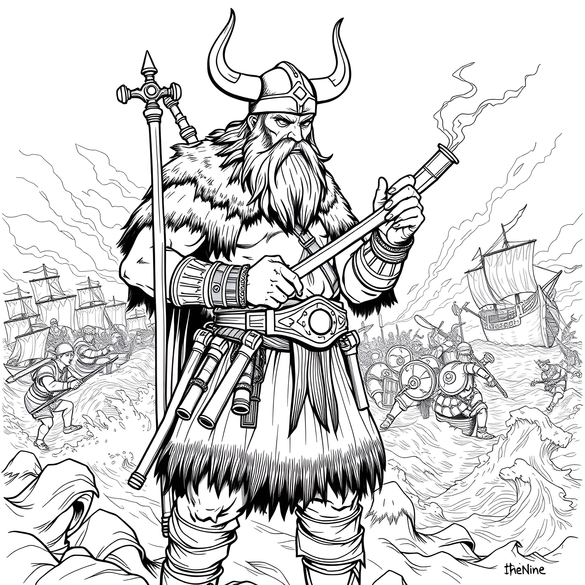 2 Best Viking Woman Coloring Pages (Free Printable PDFs)