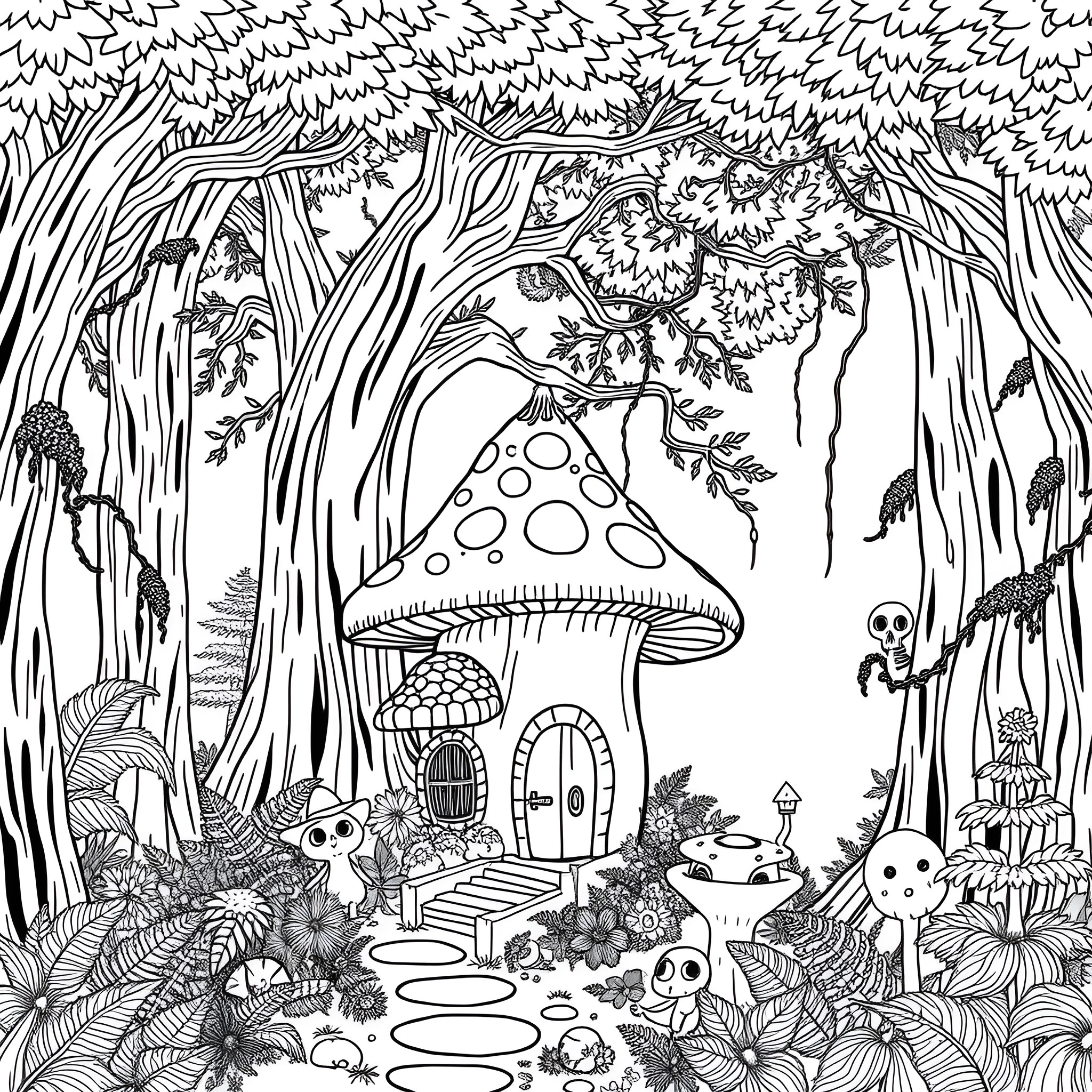 17 Best Mushroom Coloring Pages (Free Printable PDFs)