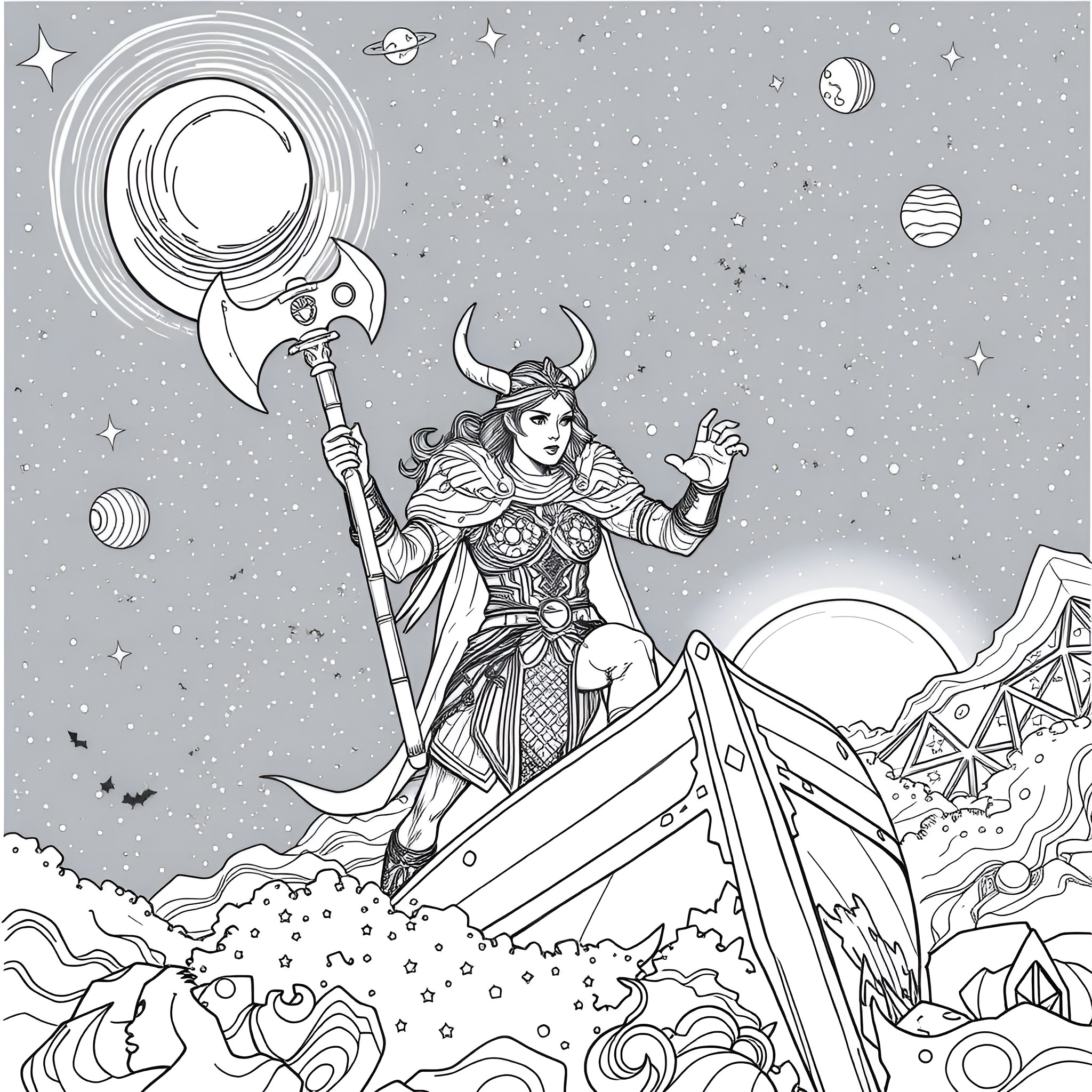 Best Viking Woman Coloring Pages (Free Printable PDF)