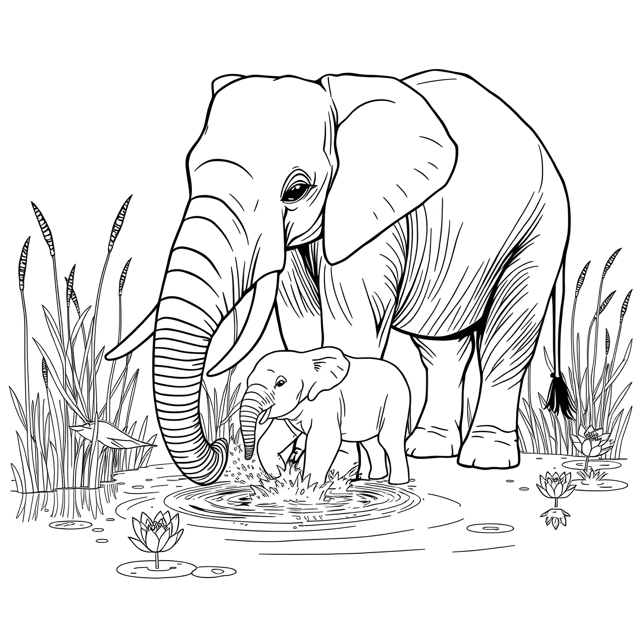 Best Elephant Coloring Pages (Free Printable PDF)