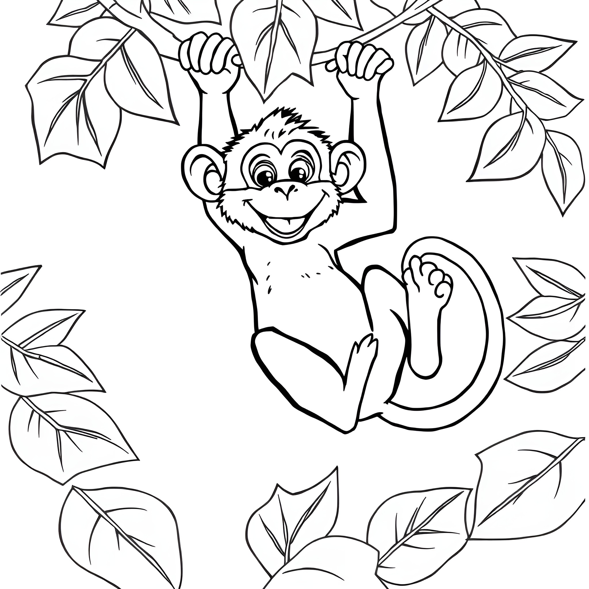 Best Monkey Coloring Pages (Free Printable PDF)