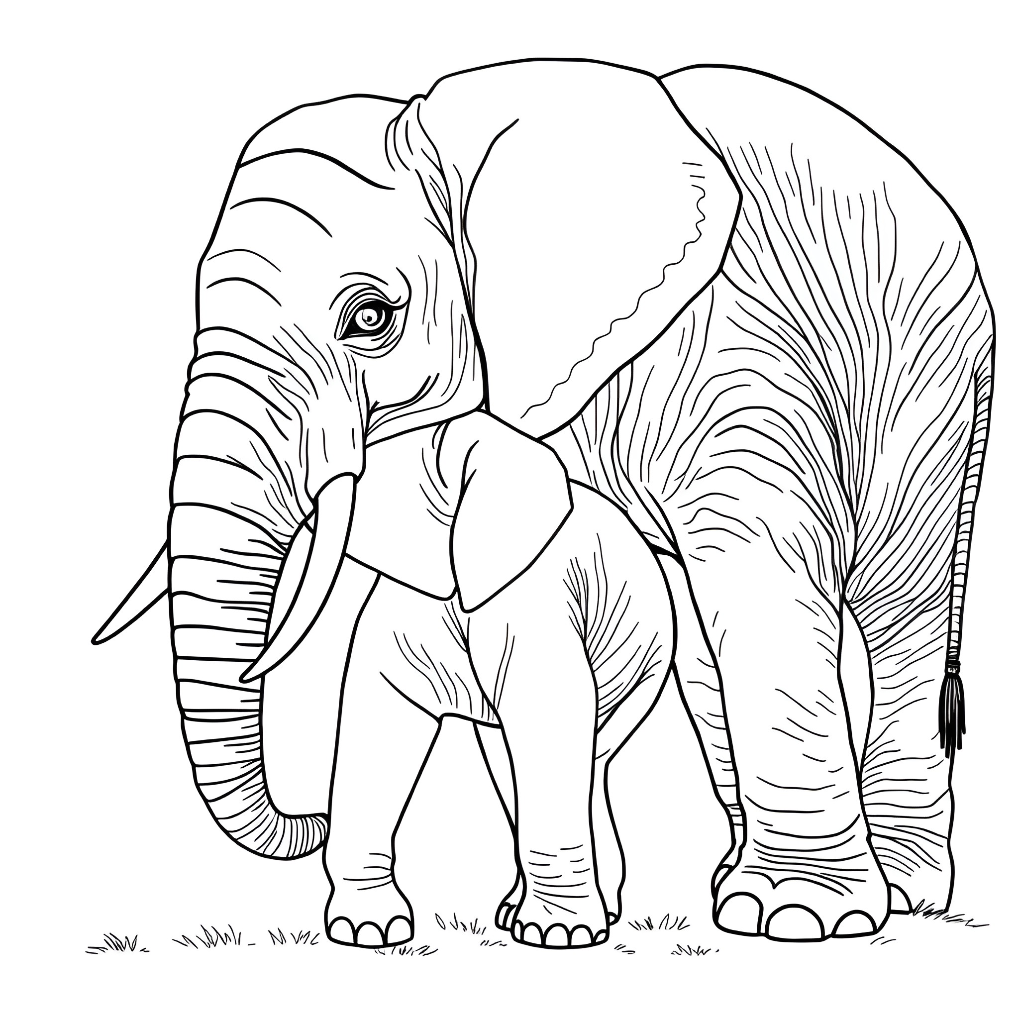 Best Elephant Coloring Pages (Free Printable PDF)