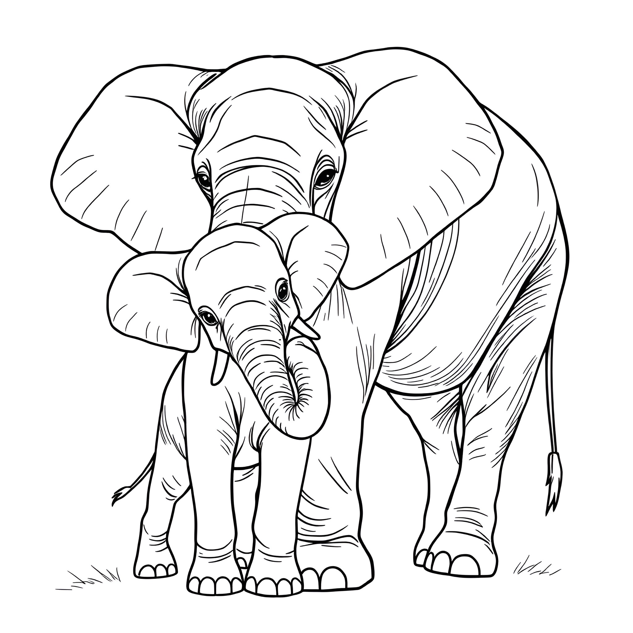 Best Elephant Coloring Pages (Free Printable PDF)