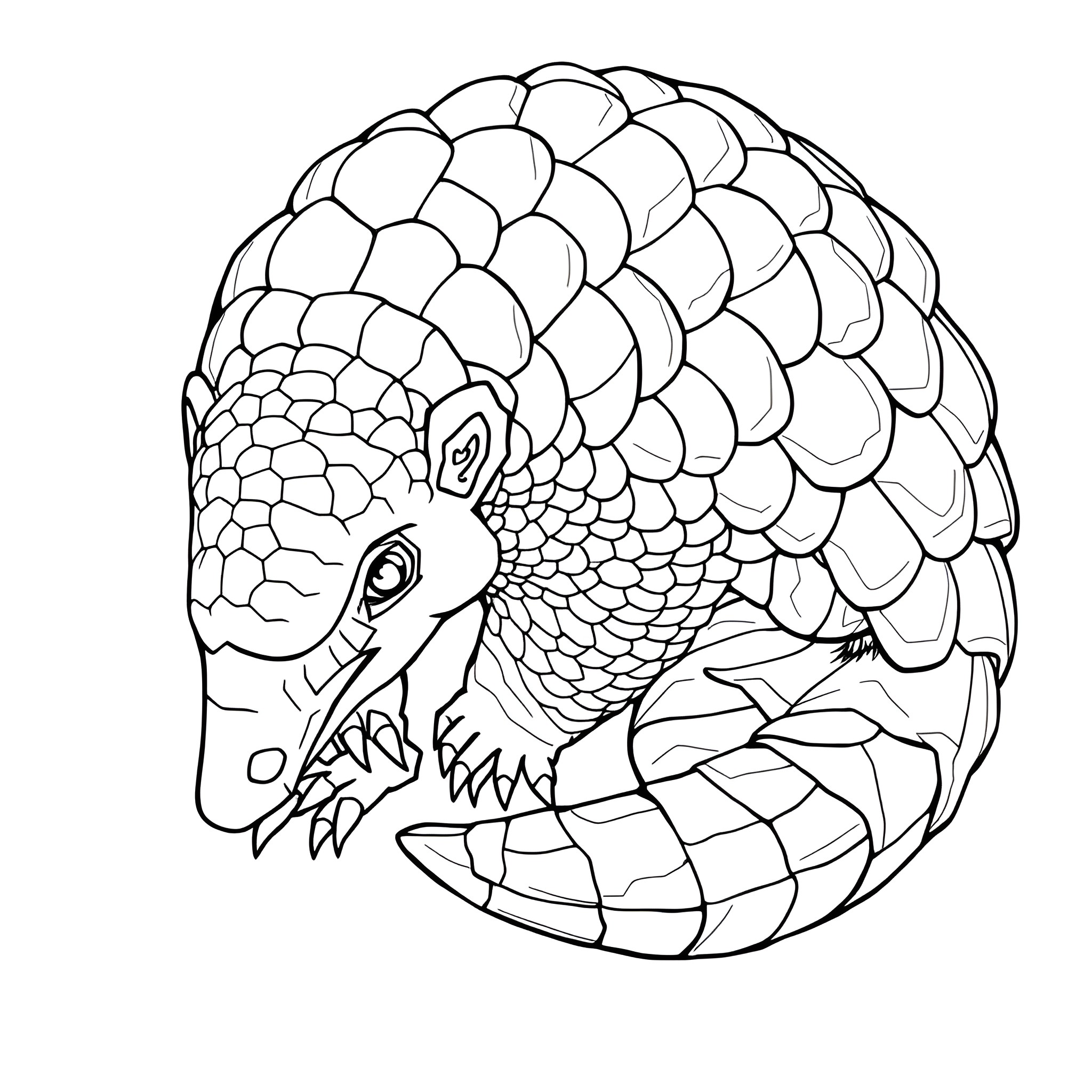 3 Best Pangolin Coloring Pages (Free Printable PDFs)
