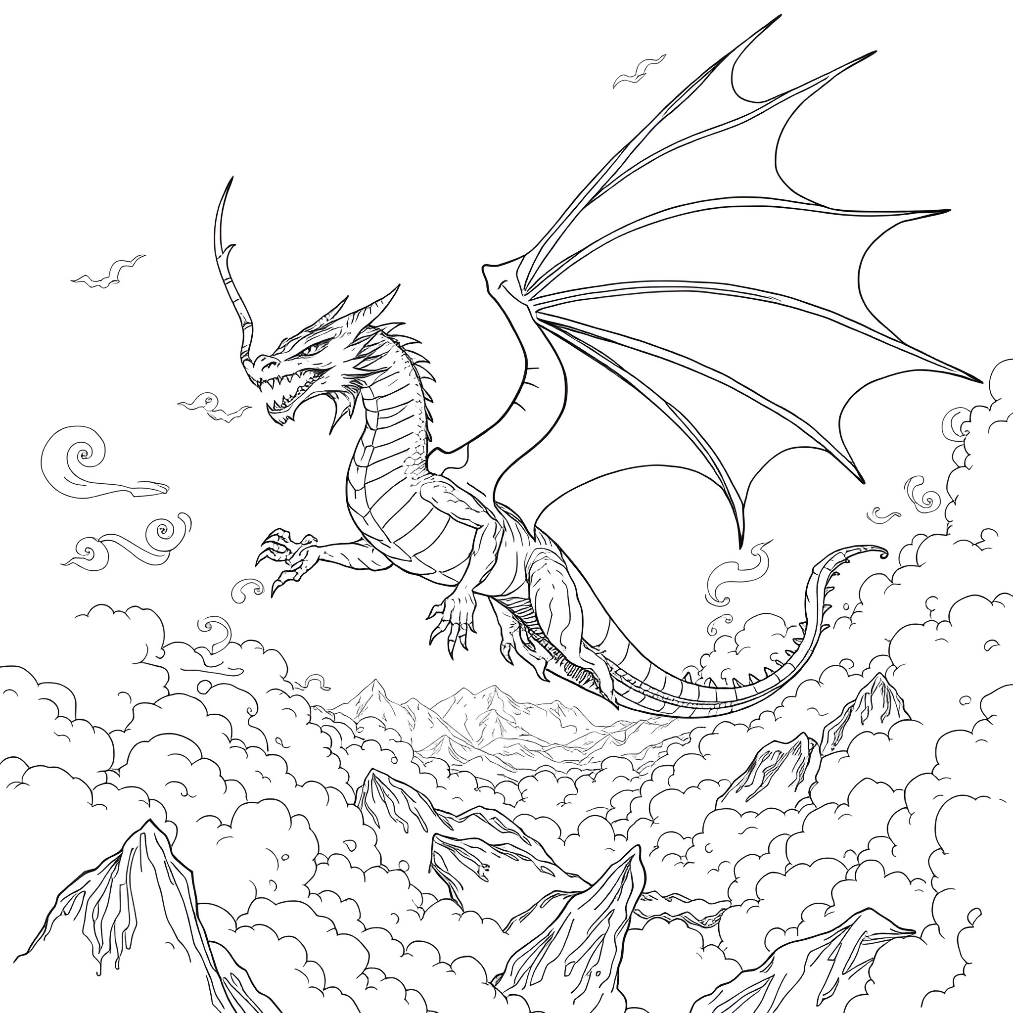 Best Dragon Coloring Pages (Free Printable PDF)