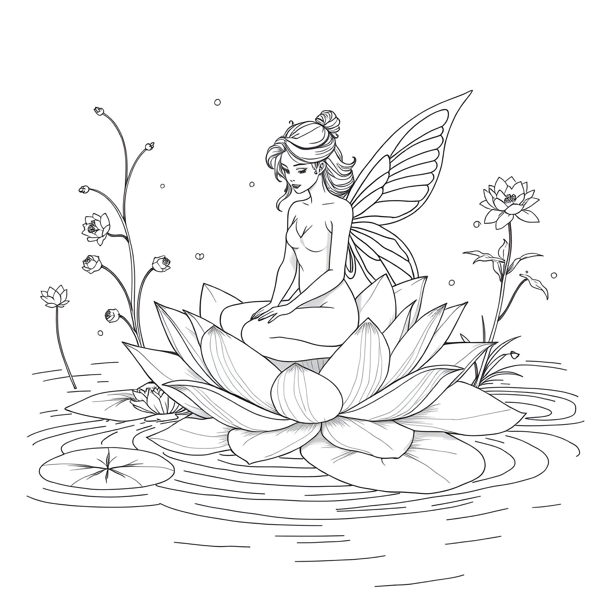98 Best Fairy Coloring Pages (Free Printable PDFs)