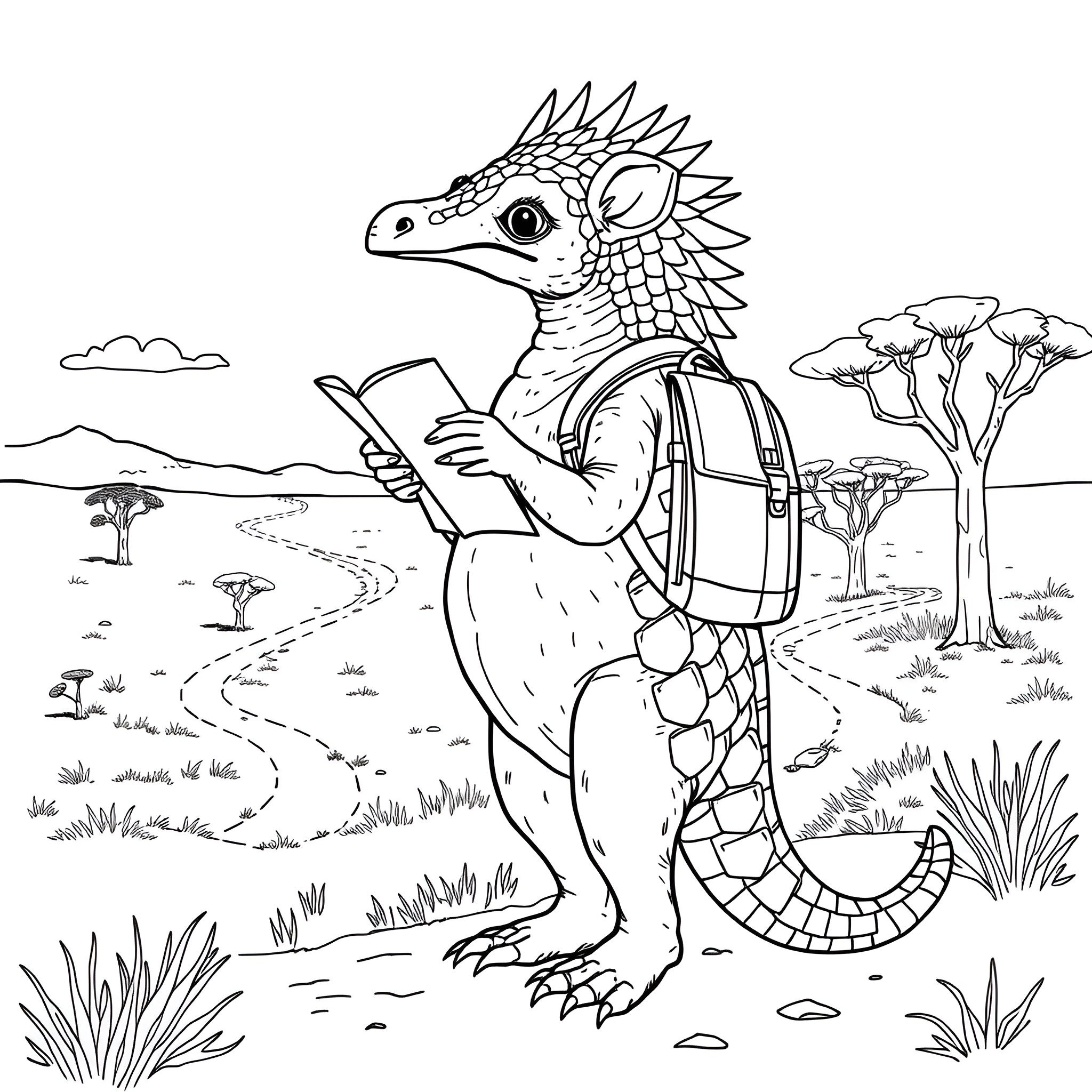 3 Best Pangolin Coloring Pages (Free Printable PDFs)