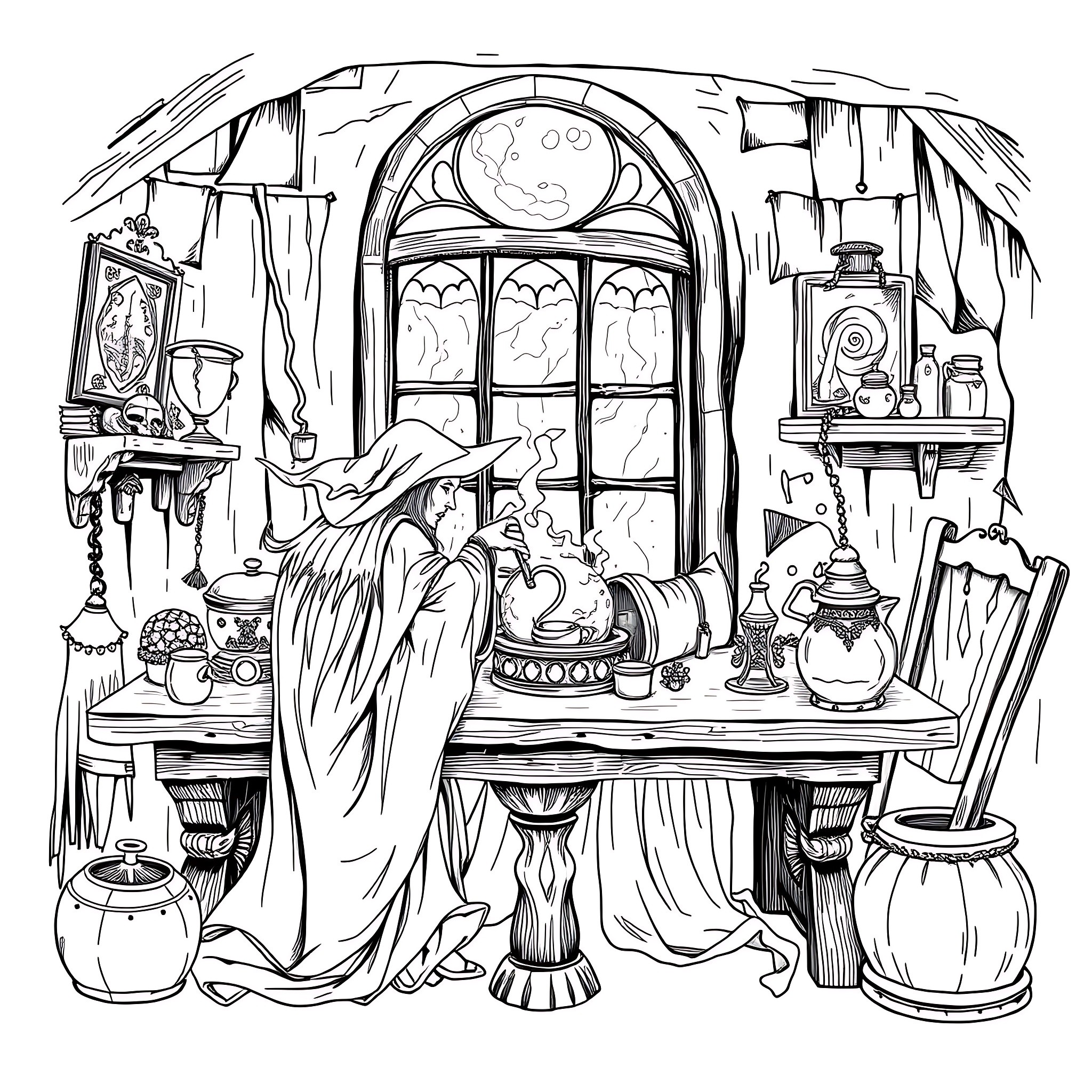 233 Best Witch Coloring Pages (Free Printable PDFs)