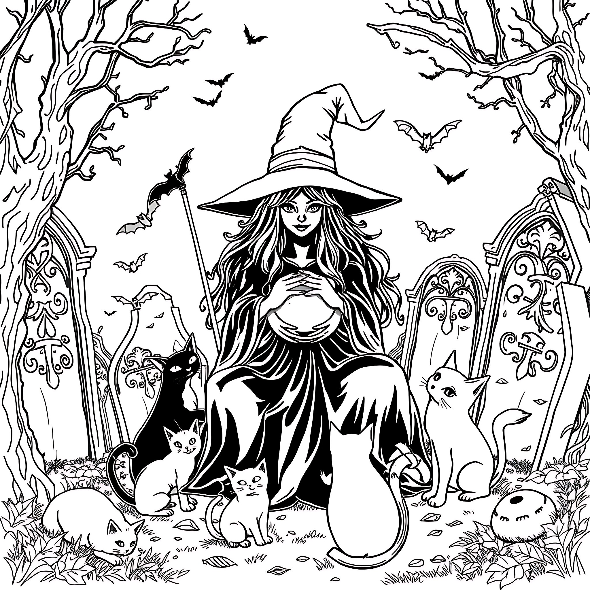 Best Witch Coloring Pages (Free Printable PDF)