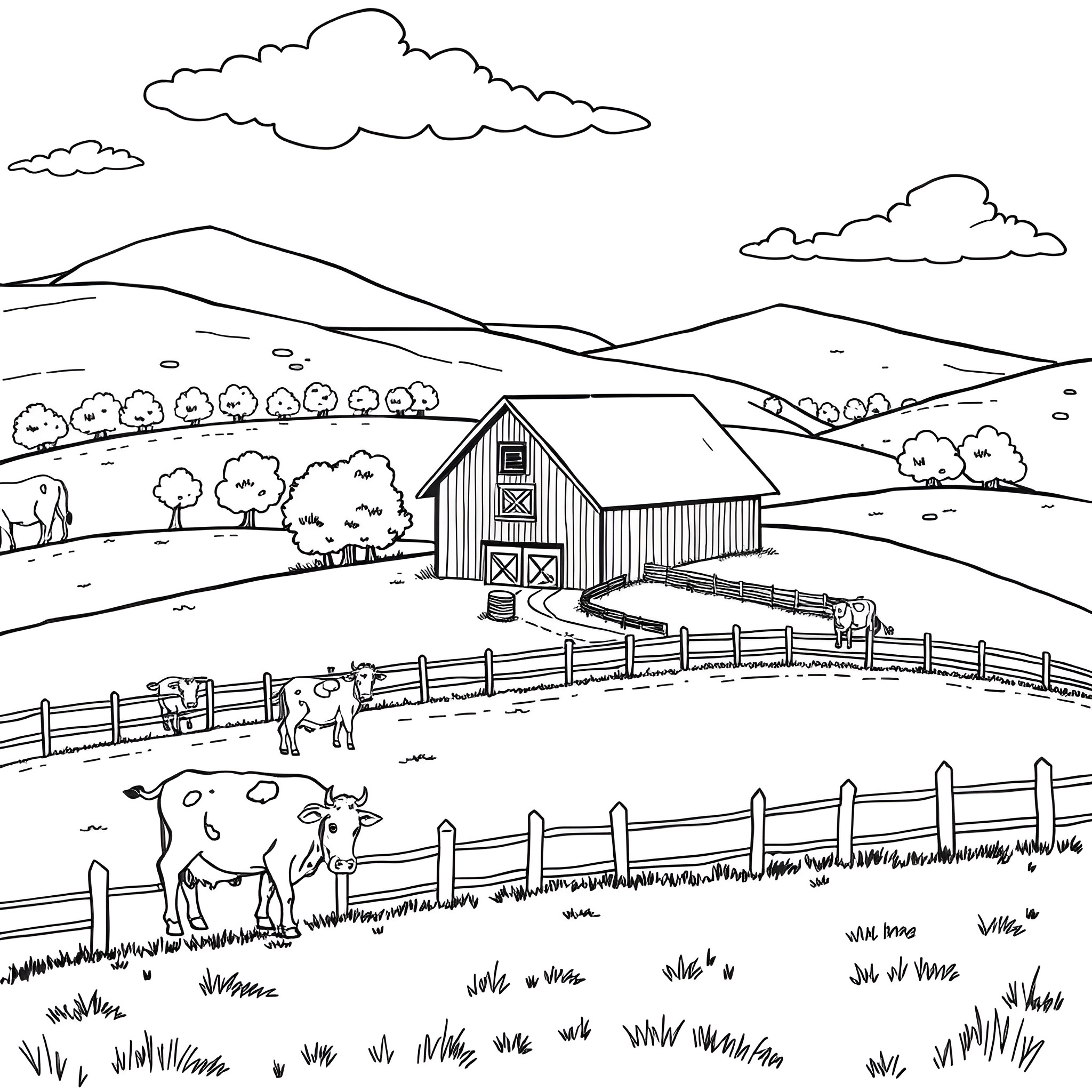 Best Farm Coloring Pages (Free Printable PDF)