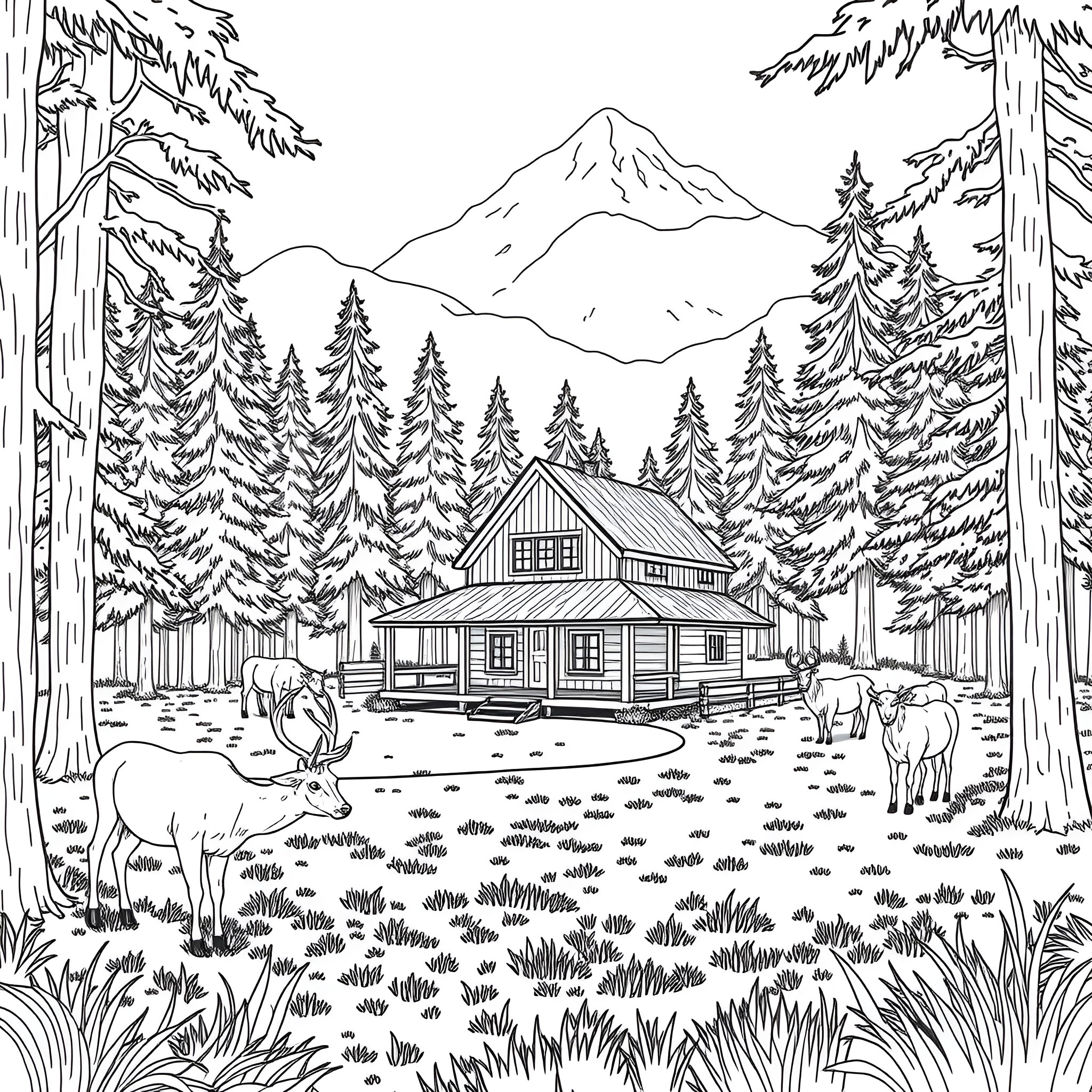 Best Cabin Coloring Pages (Free Printable PDF)