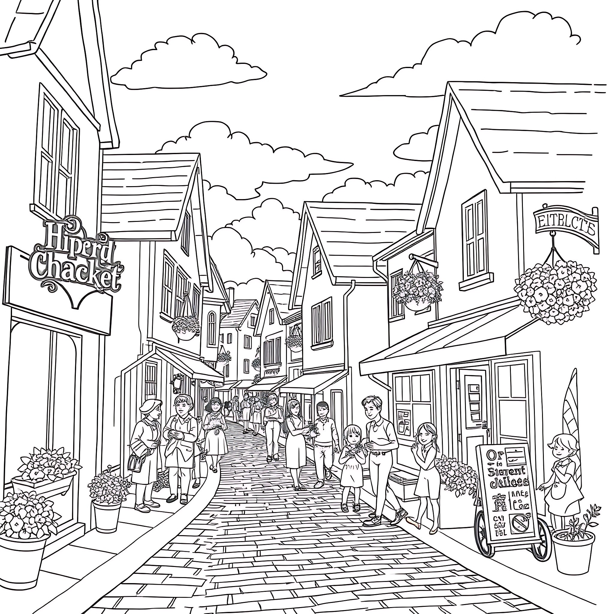 Best Village Coloring Pages (Free Printable PDF)
