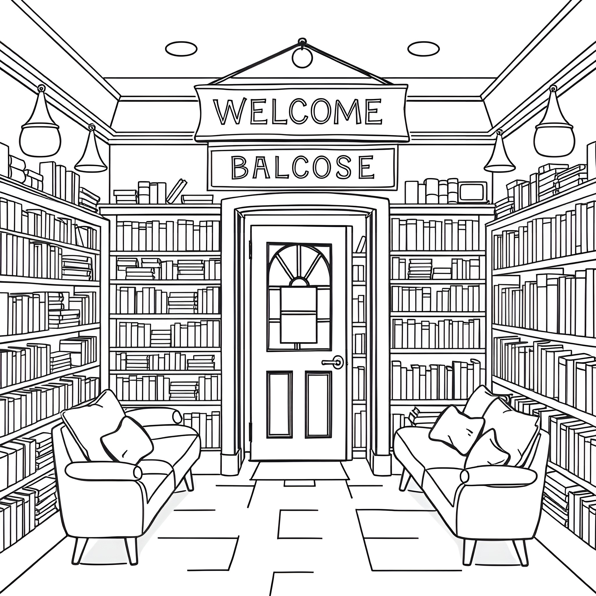 Best Bookstore Coloring Pages (Free Printable PDF)