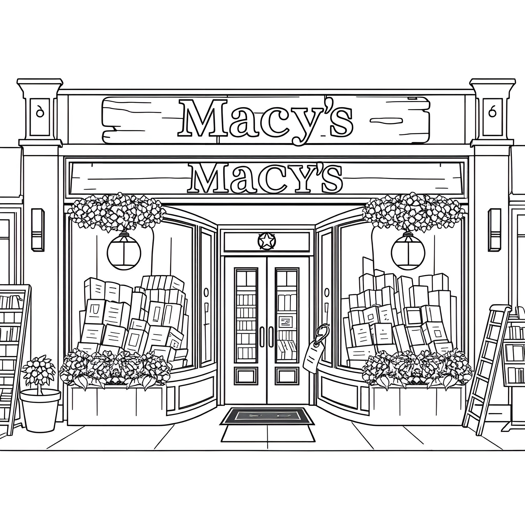 Best Bookstore Coloring Pages (Free Printable PDF)