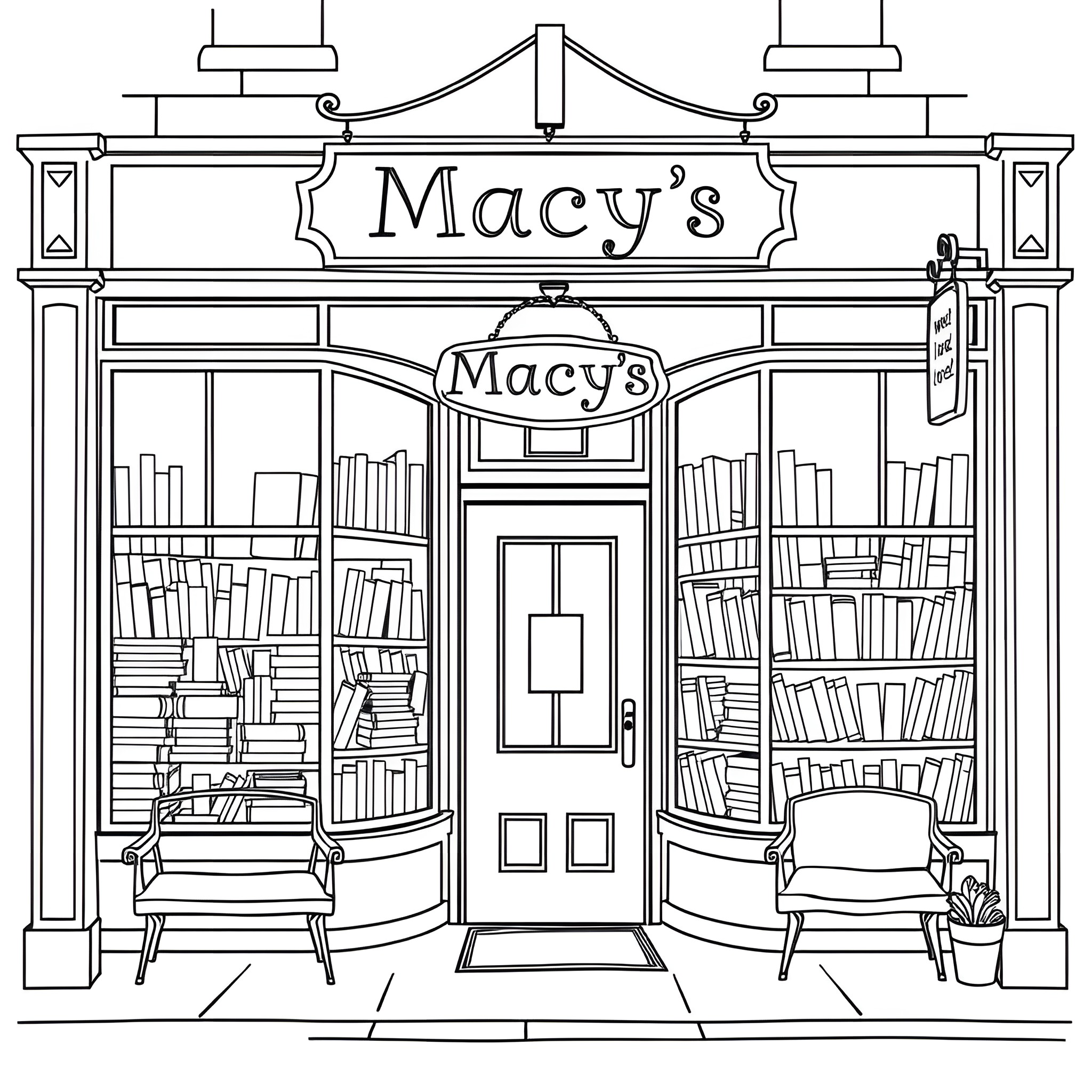 Best Bookstore Coloring Pages (Free Printable PDF)