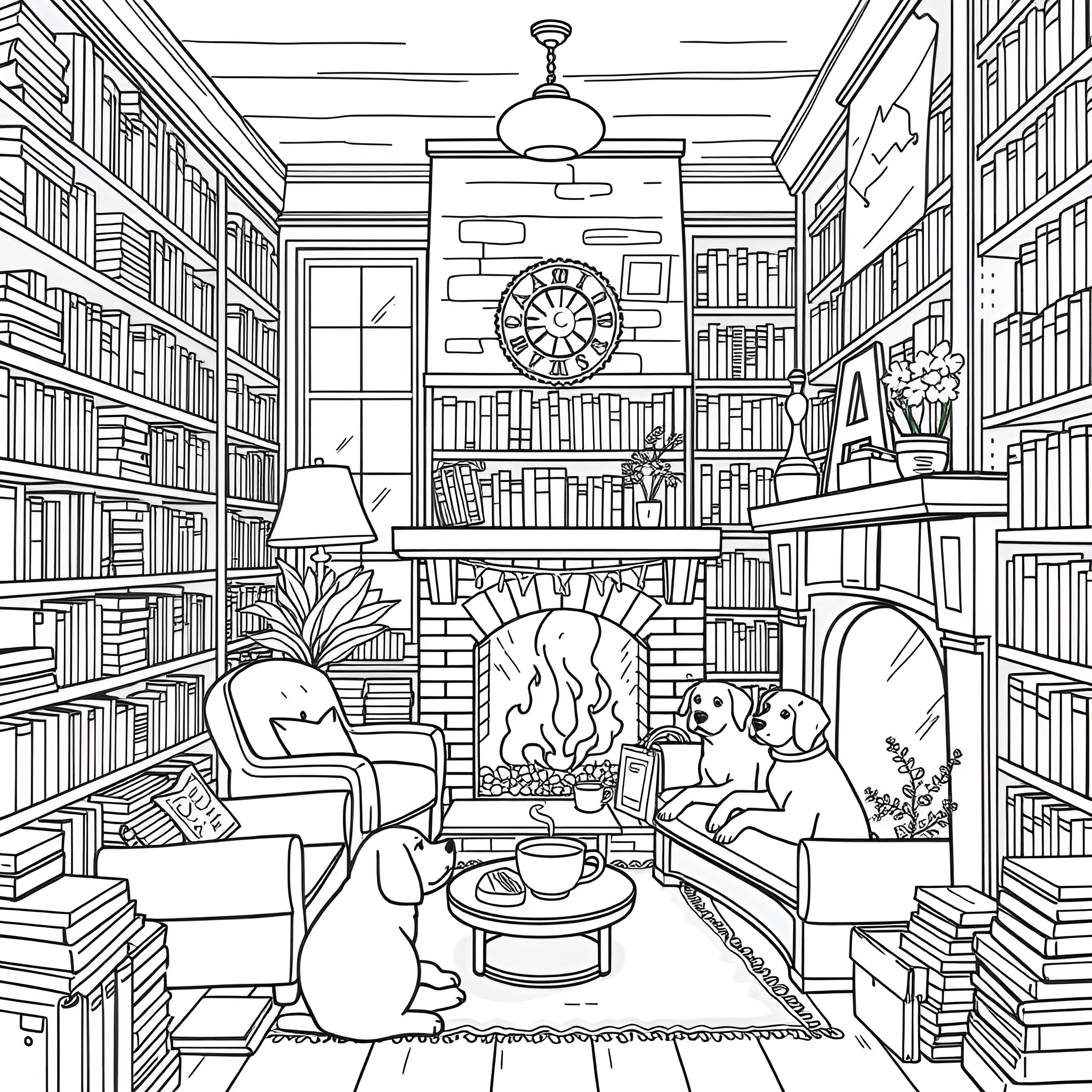 Best Bookstore Coloring Pages (Free Printable PDF)
