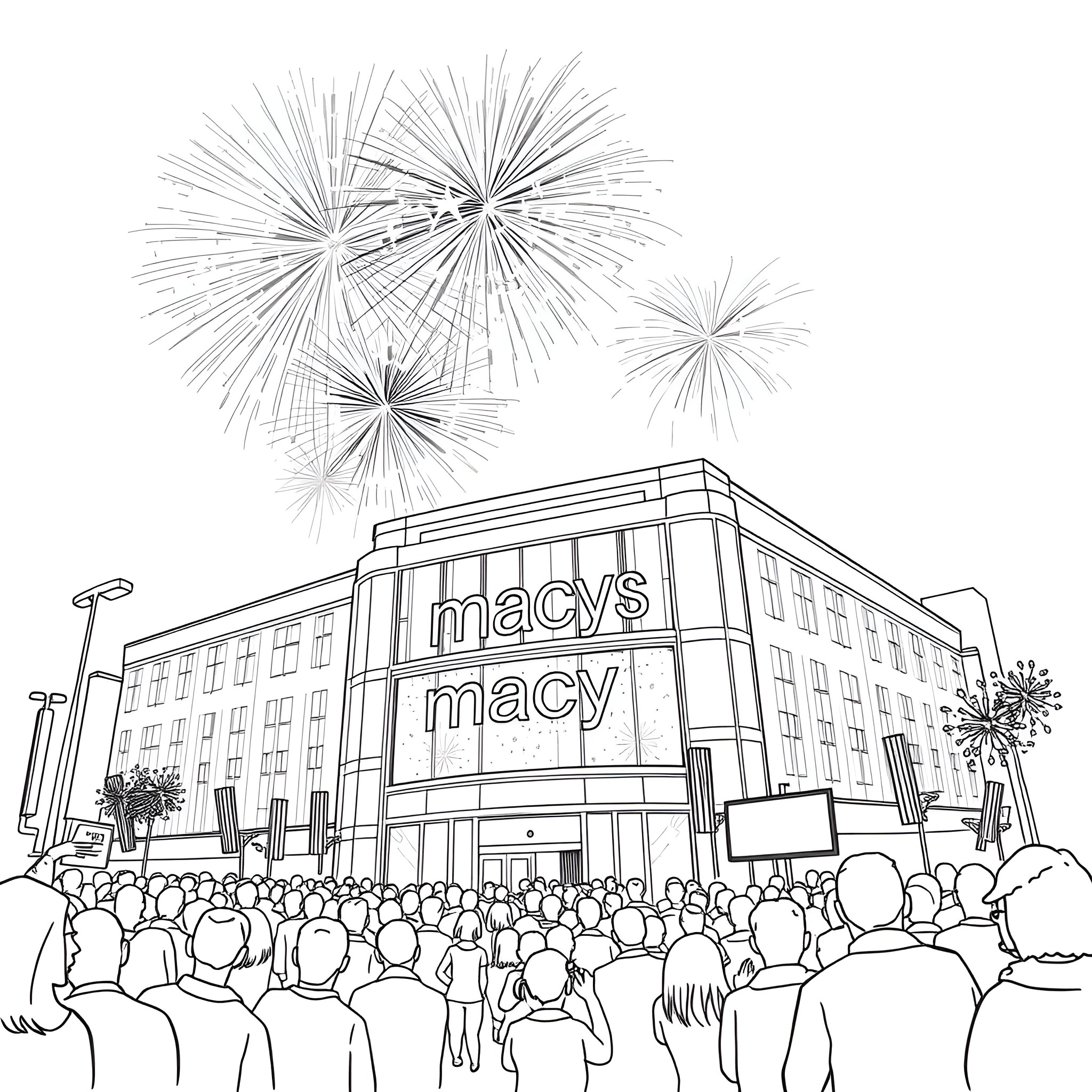 1 Best Fireworks Coloring Pages (Free Printable PDFs)