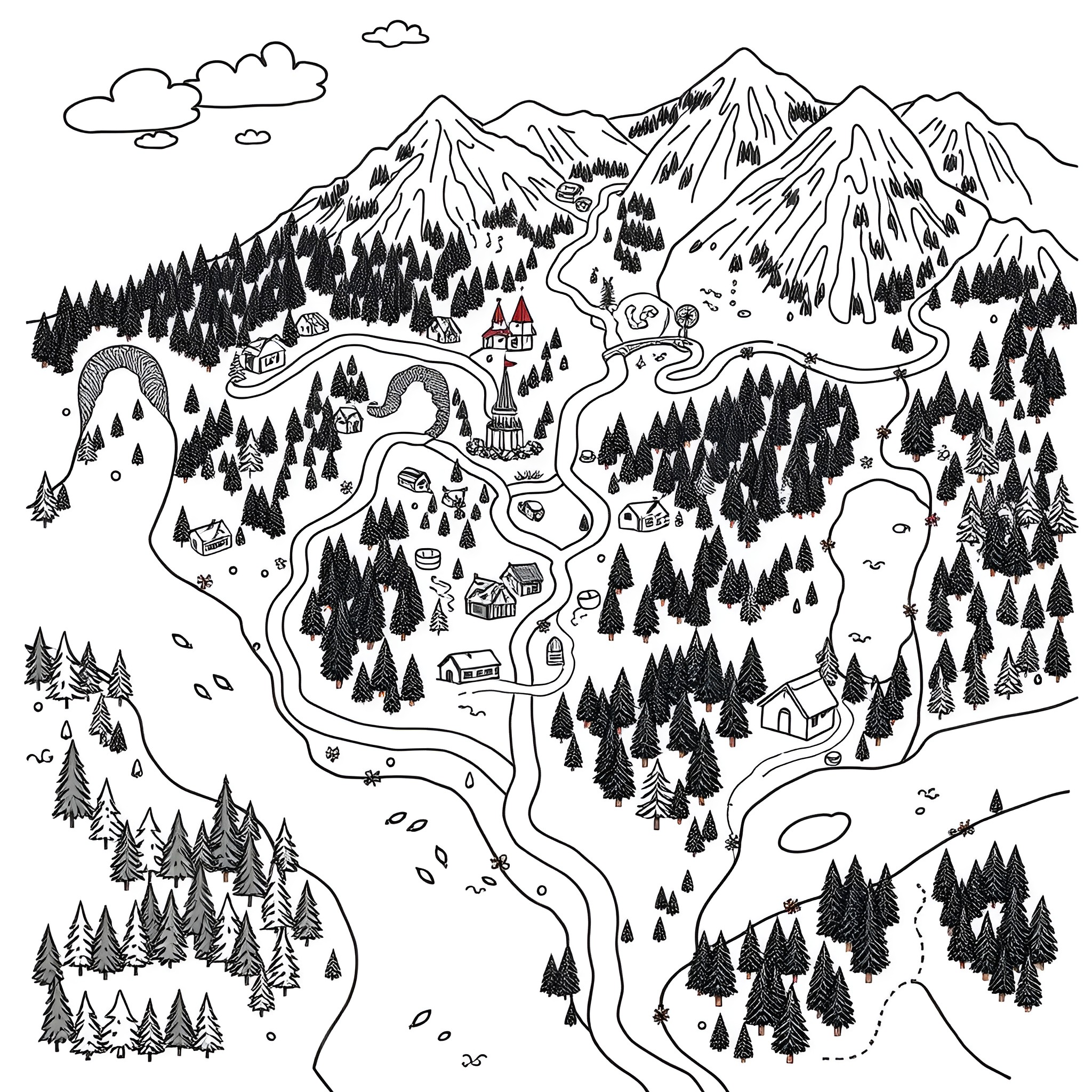 102 Best Map Coloring Pages (Free Printable PDFs)