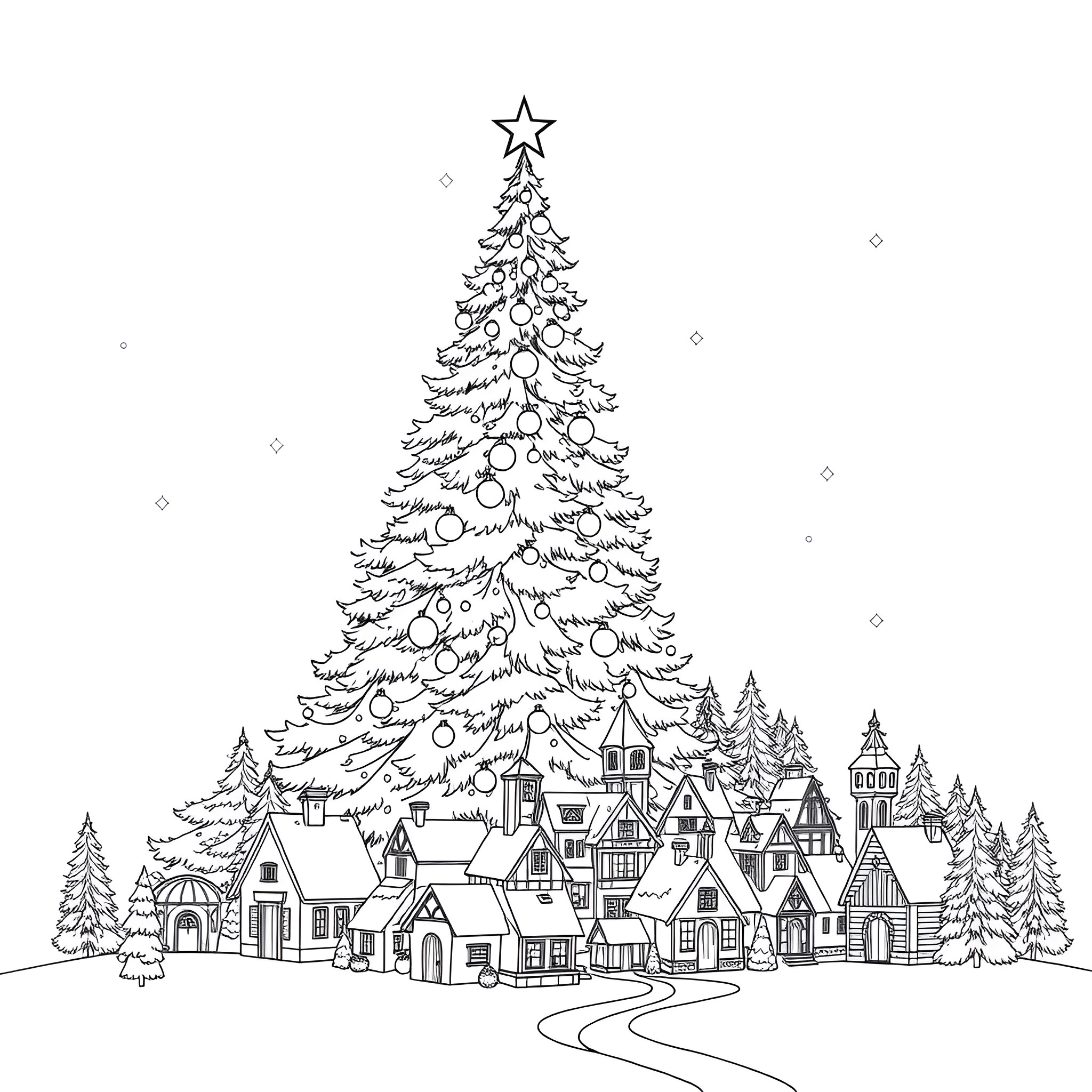Best Christmas Tree Coloring Pages (Free Printable PDF)