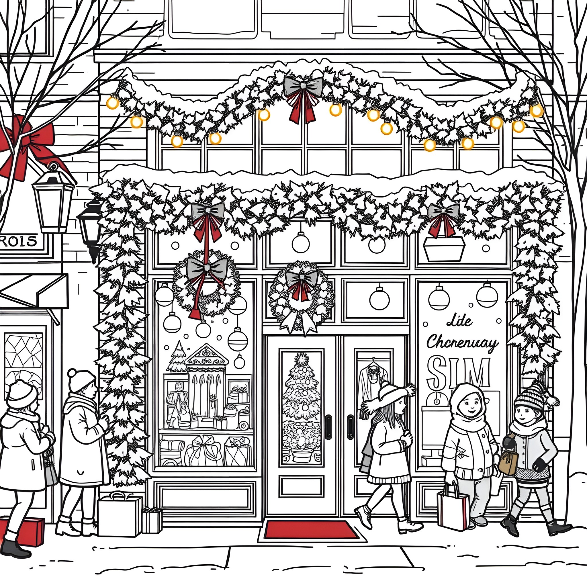 Best Storefront Coloring Pages (Free Printable PDF)