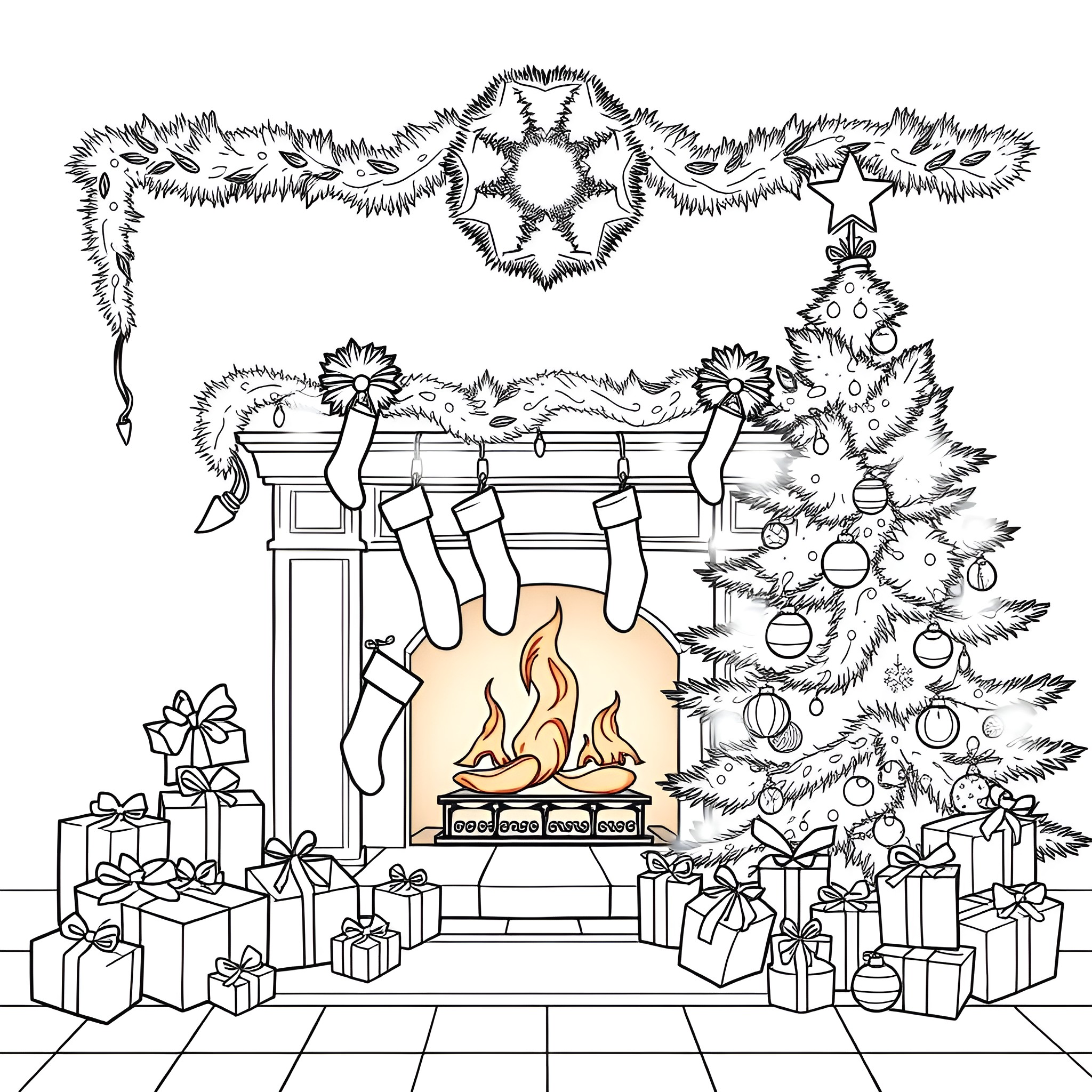 Best Christmas Coloring Pages (Free Printable PDF)