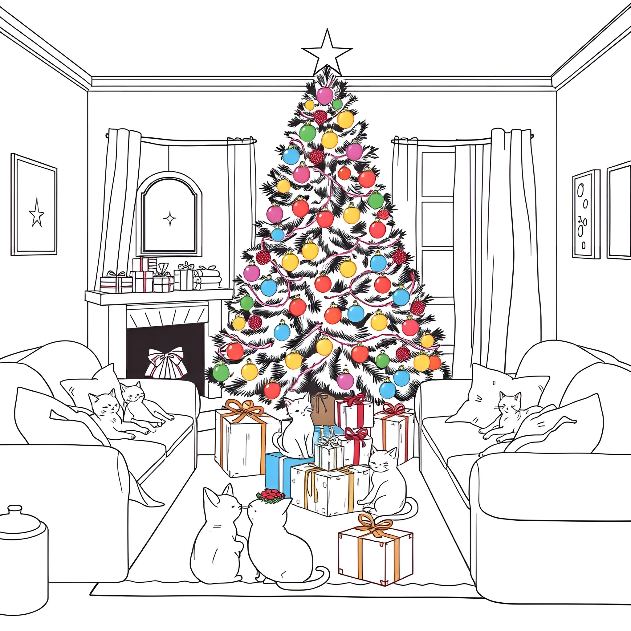 Best Cat Coloring Pages (Free Printable PDF)