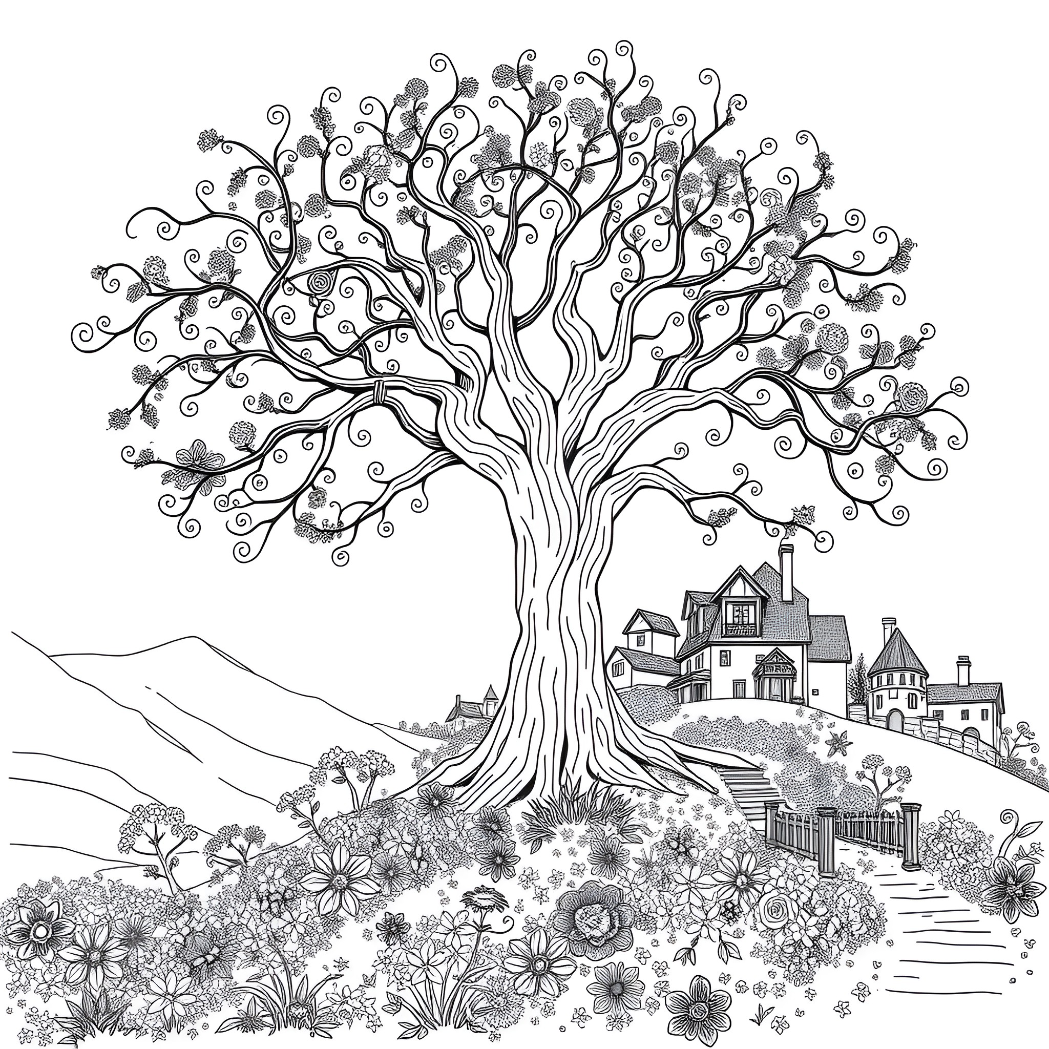 Best Tree Coloring Pages (Free Printable PDF)