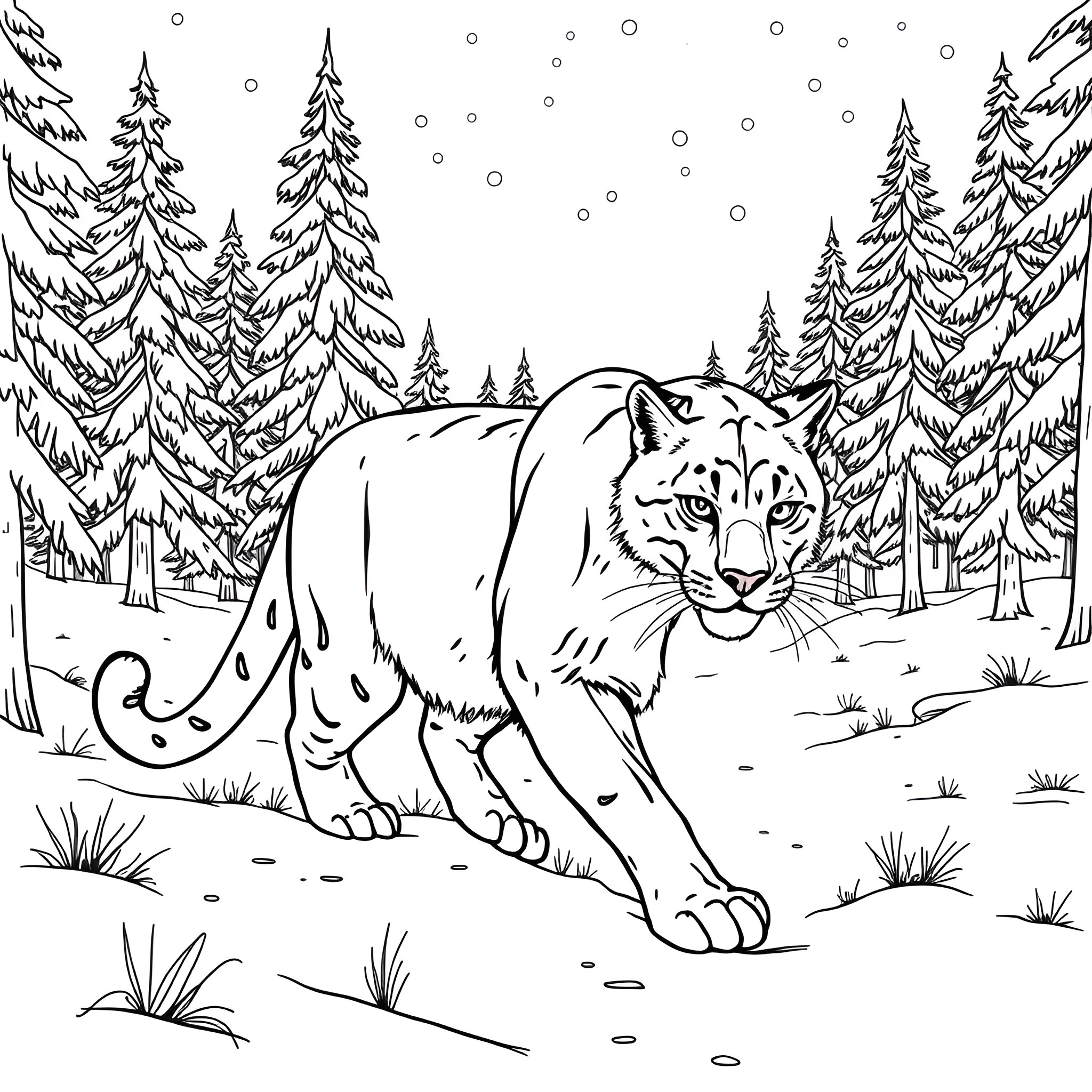1 Best Mountain Lion Coloring Pages (Free Printable PDFs)