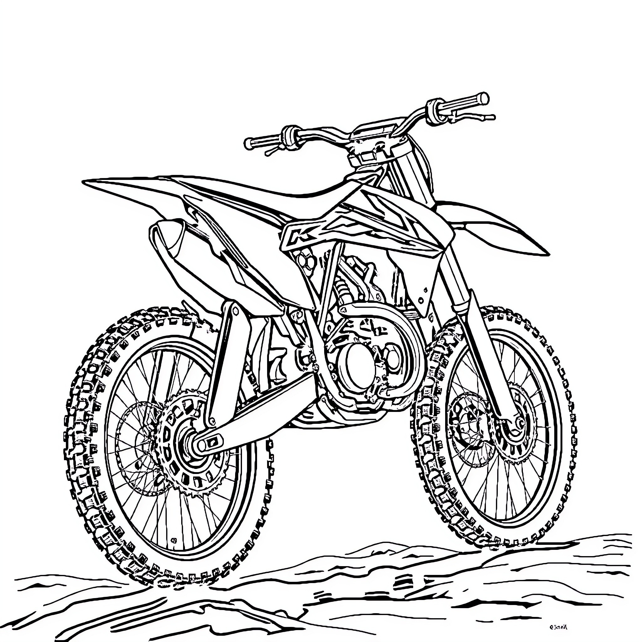 Best KTM sx 250 Coloring Pages (Free Printable PDF)